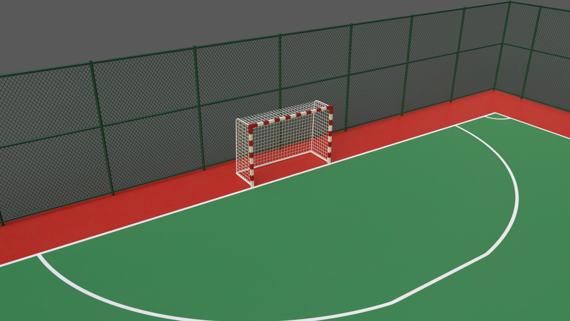 Modular Outdoor Soccer and Football Court - 3D Model by PBR Cool