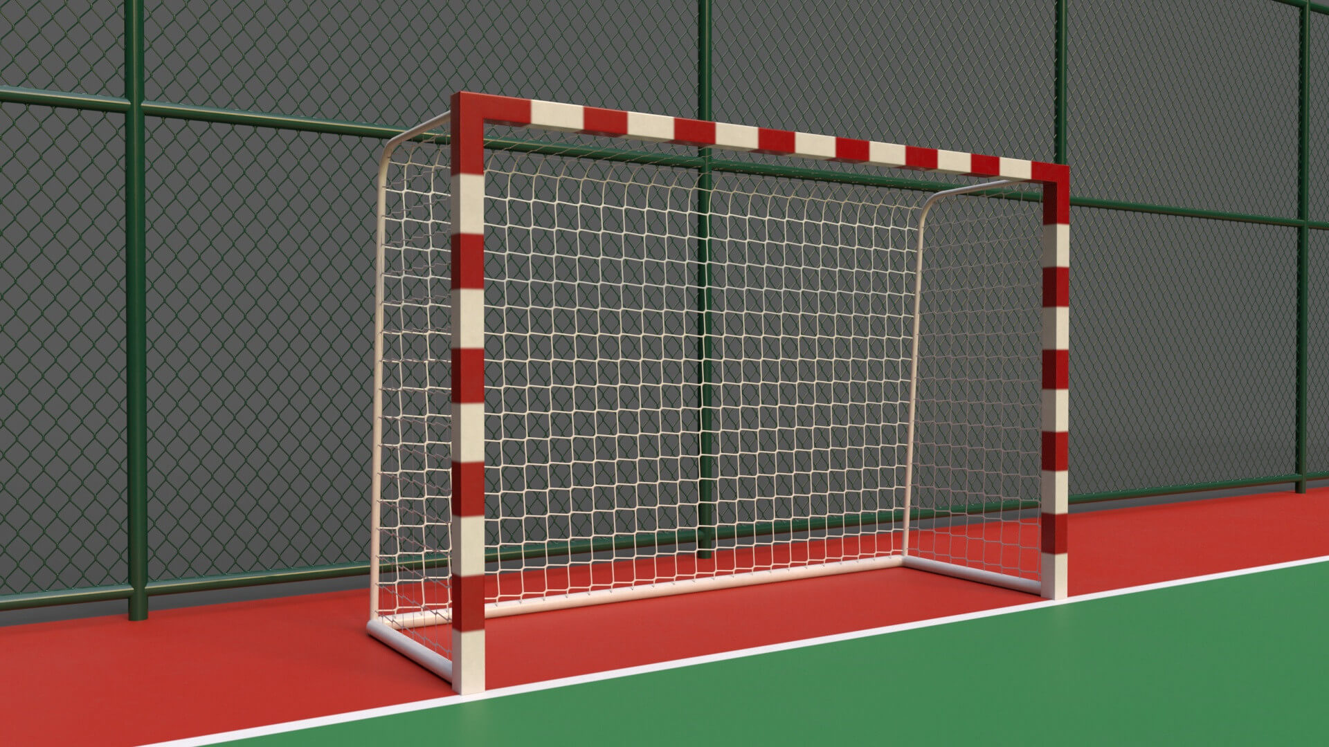 Modular Outdoor Soccer and Football Court - 3D Model by PBR Cool