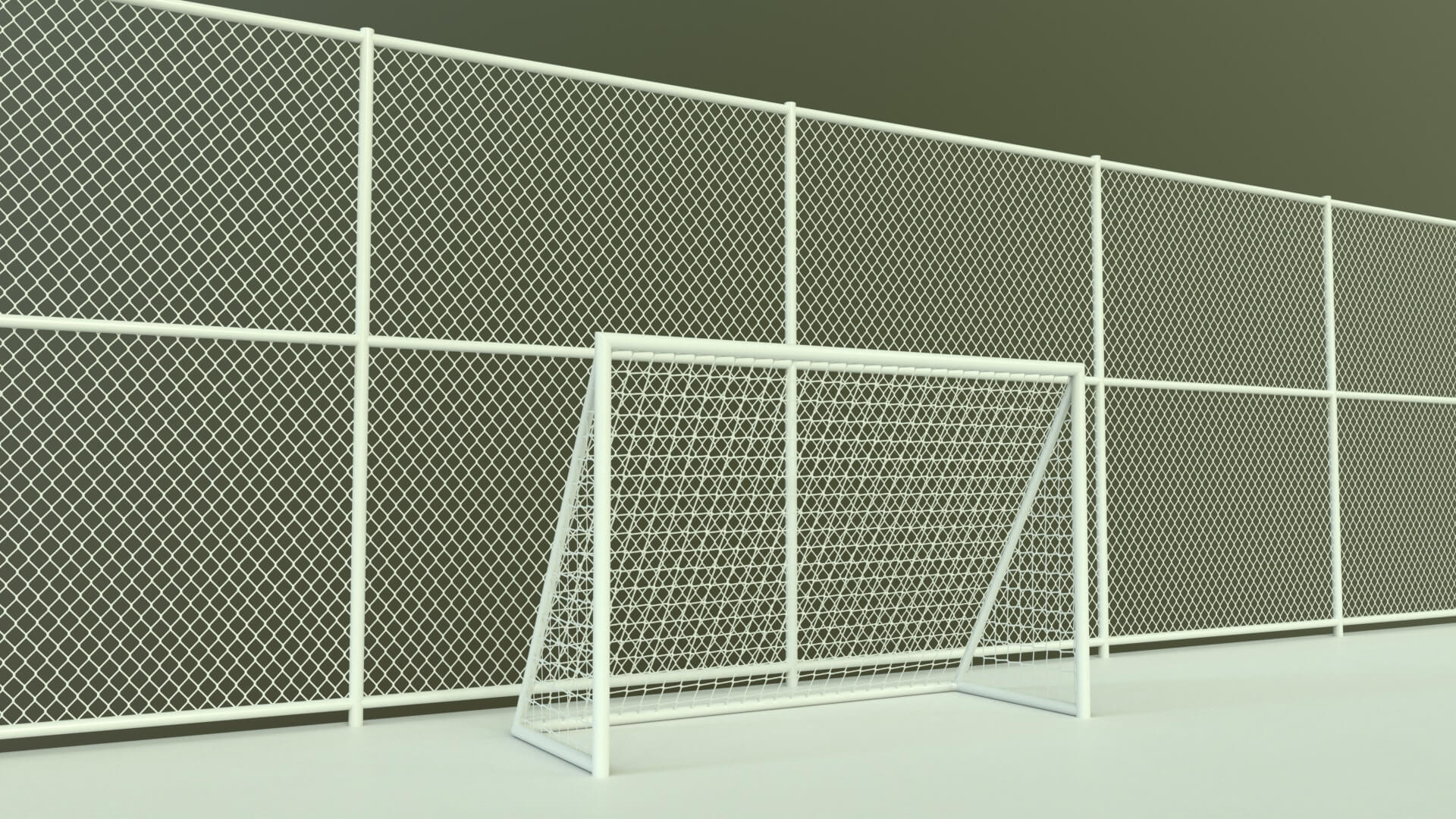 Modular Outdoor Soccer and Football Court - 3D Model by PBR Cool