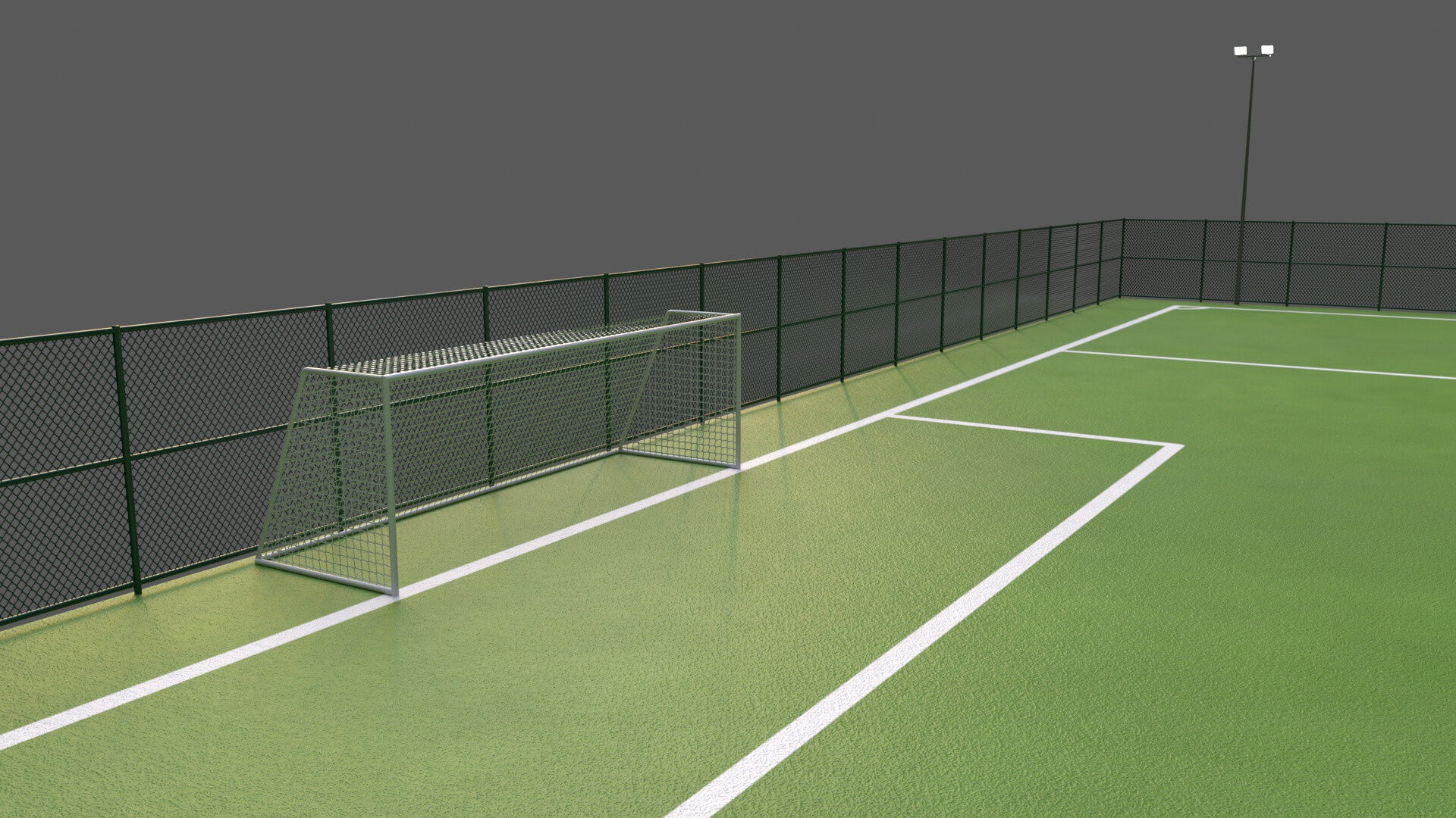 Modular Outdoor Soccer and Football Field - 3D Model by PBR Cool