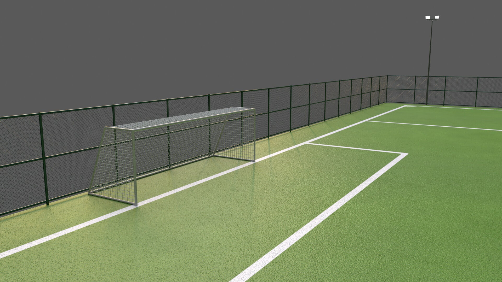 Modular Outdoor Soccer and Football Field - 3D Model by PBR Cool