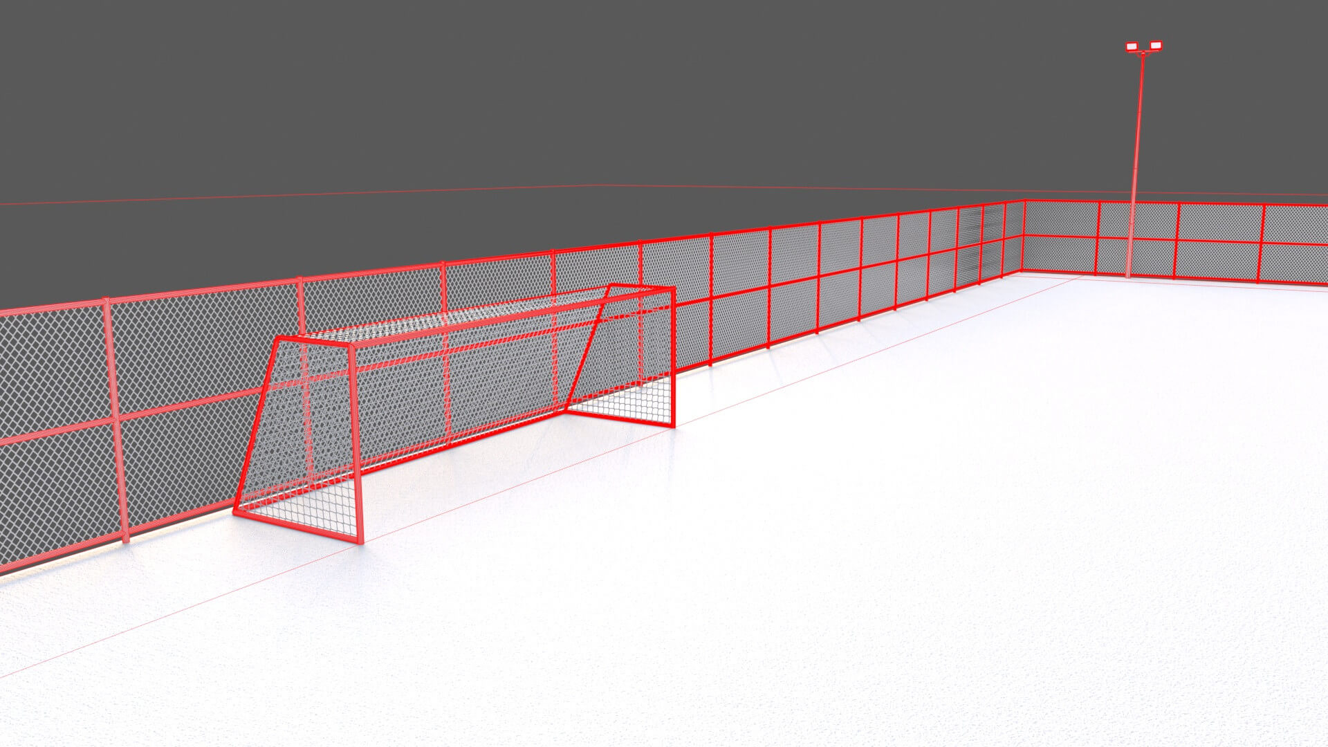 Modular Outdoor Soccer and Football Field - 3D Model by PBR Cool