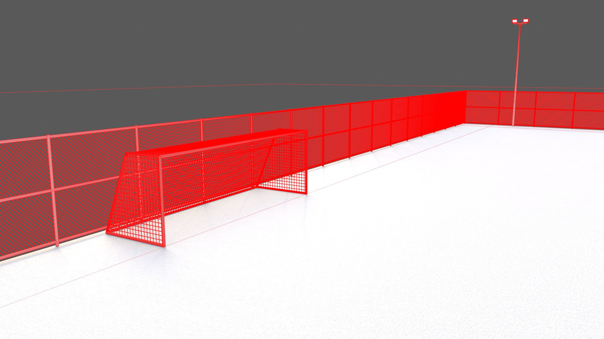 Modular Outdoor Soccer and Football Field - 3D Model by PBR Cool