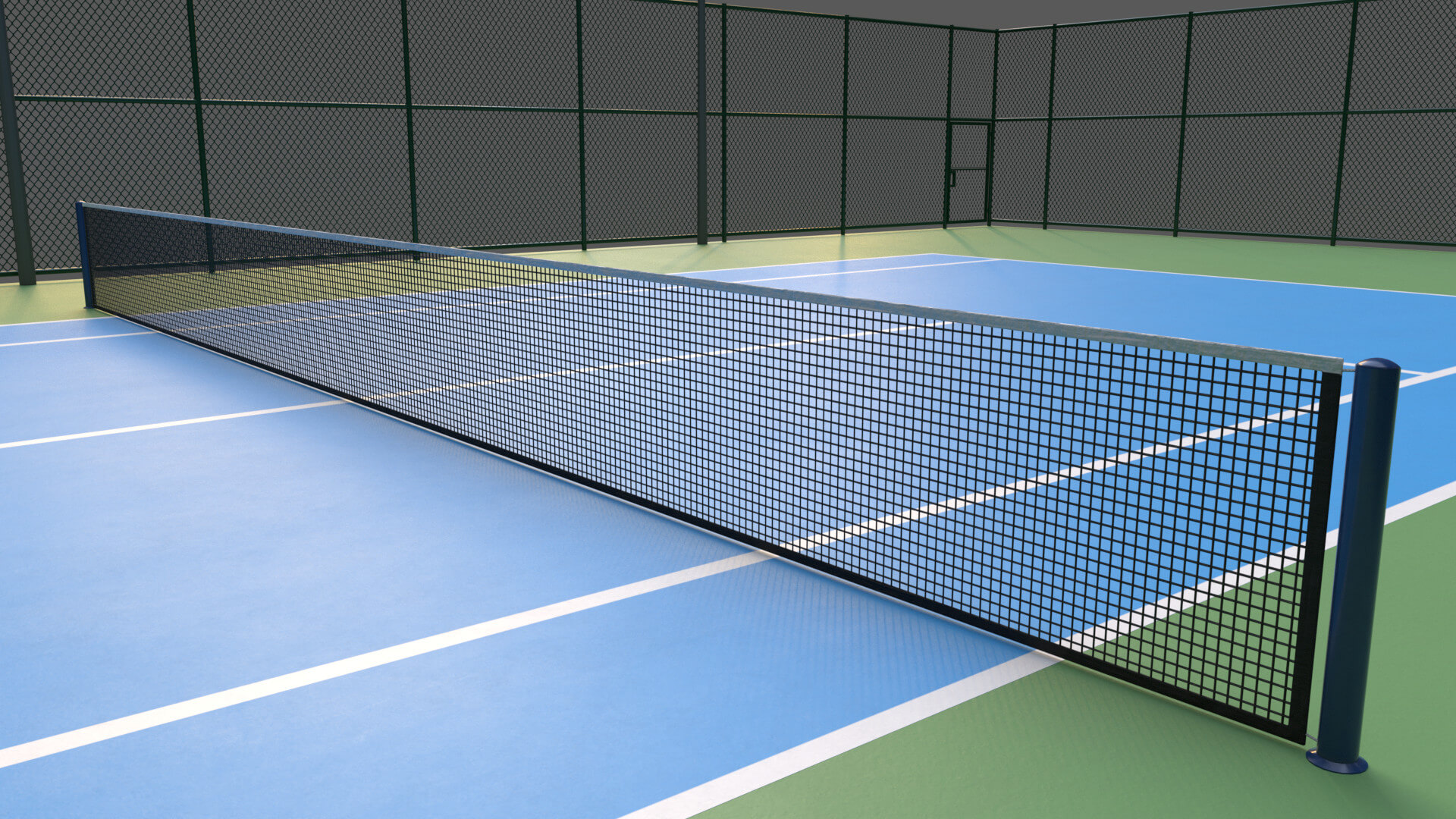 Modular Outdoor Tennis Court - 3D Model by PBR Cool