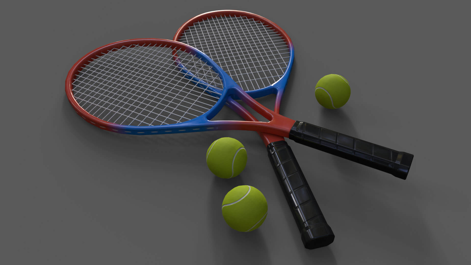 Modular Outdoor Tennis Court - 3D Model by PBR Cool