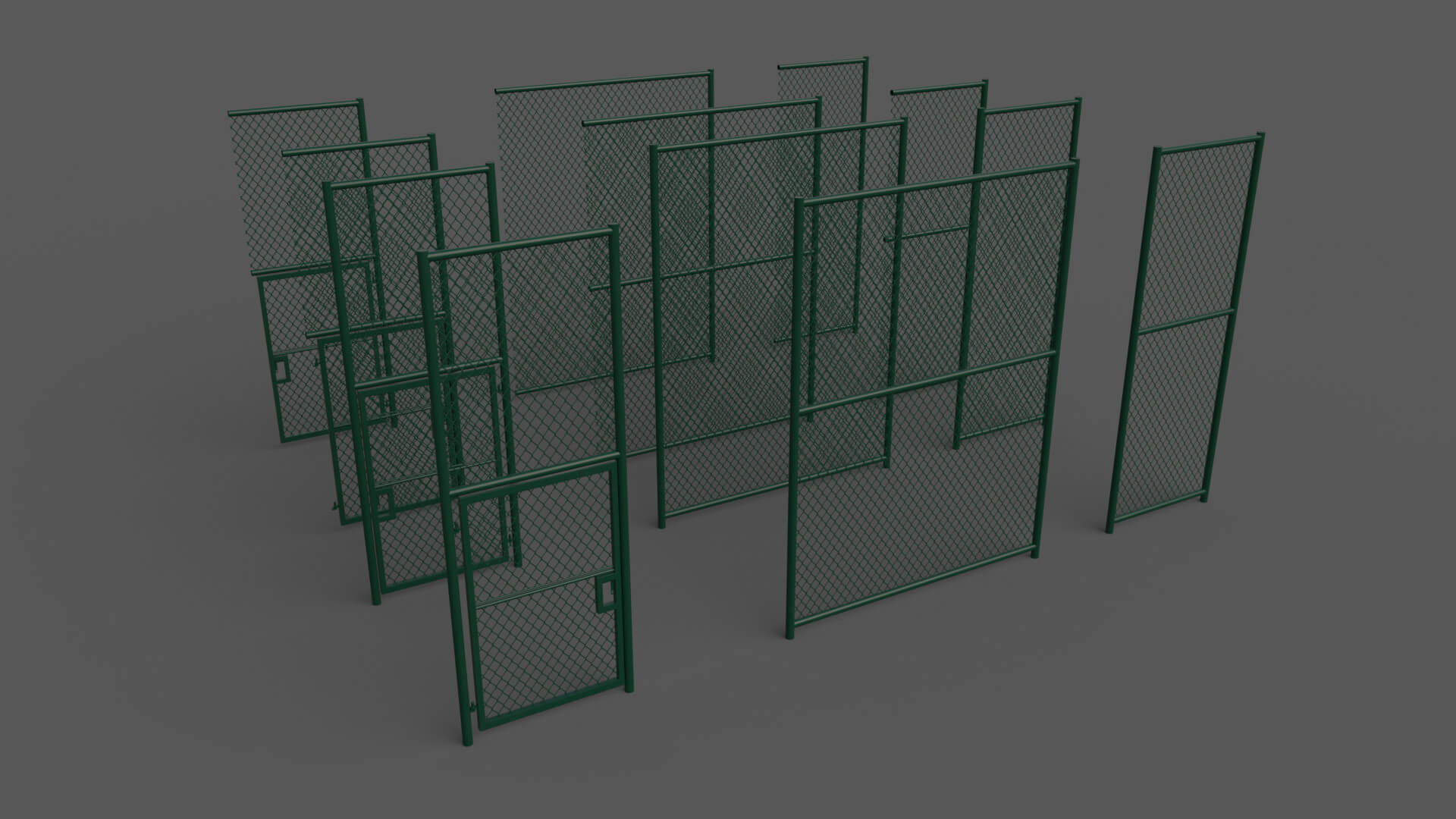 Modular Outdoor Tennis Court - 3D Model by PBR Cool