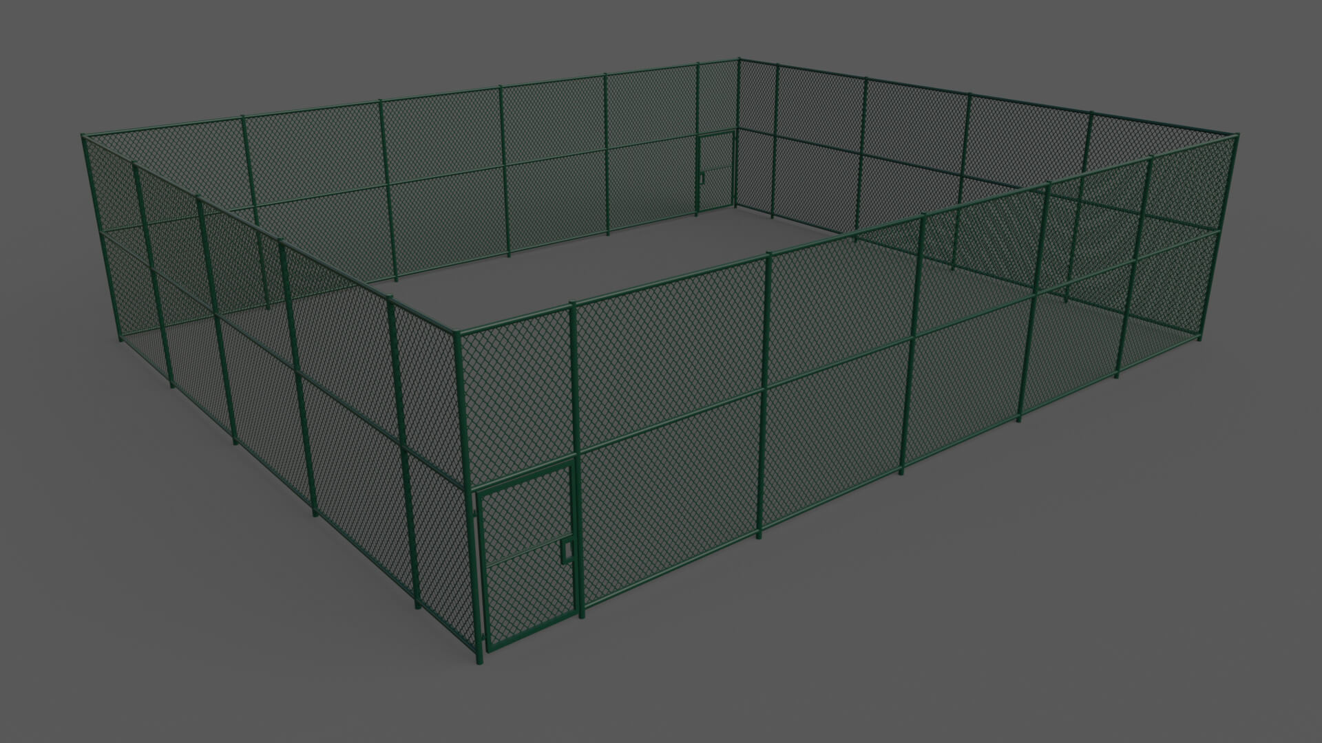 Modular Outdoor Tennis Court - 3D Model by PBR Cool