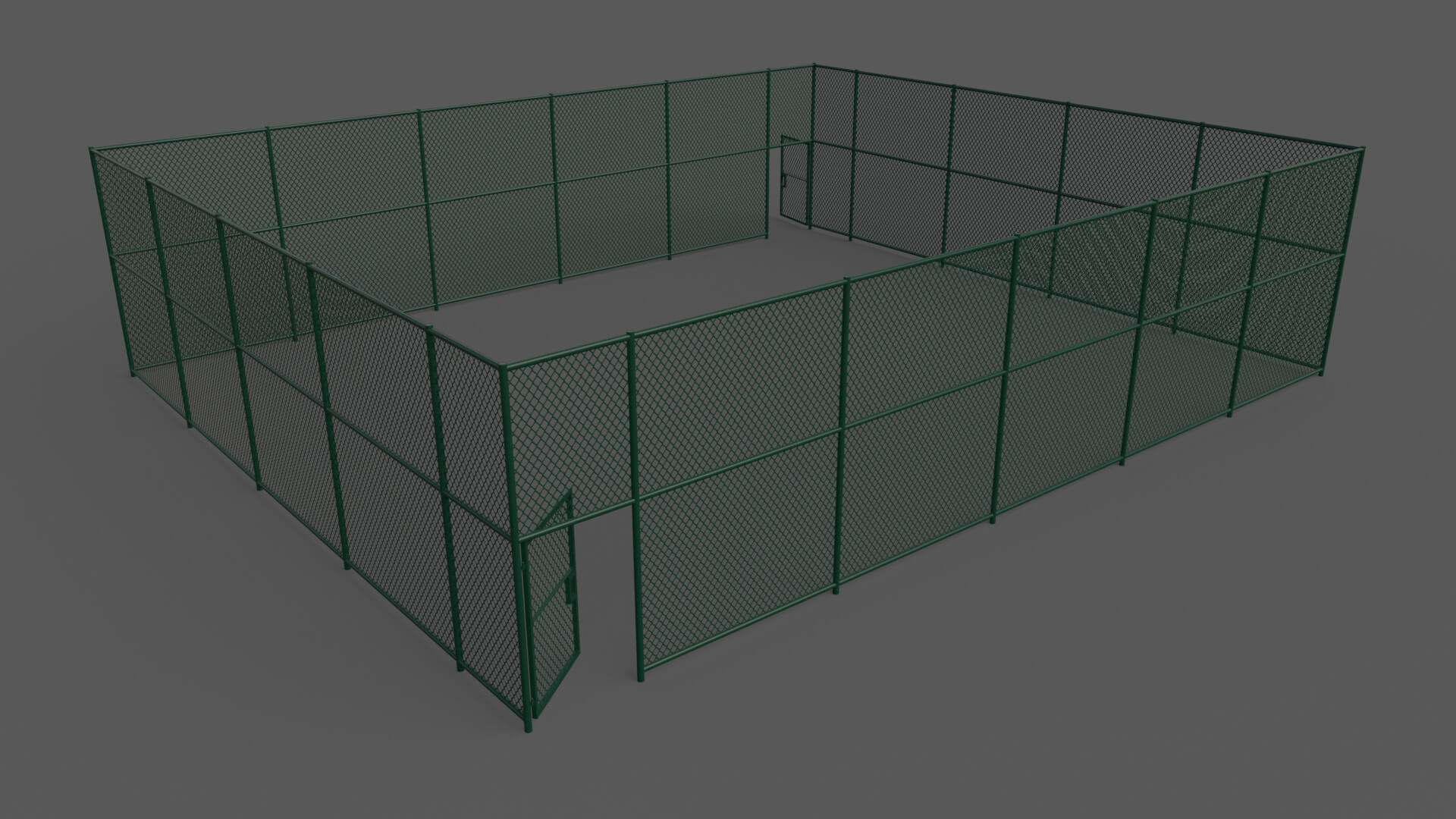 Modular Outdoor Tennis Court - 3D Model by PBR Cool