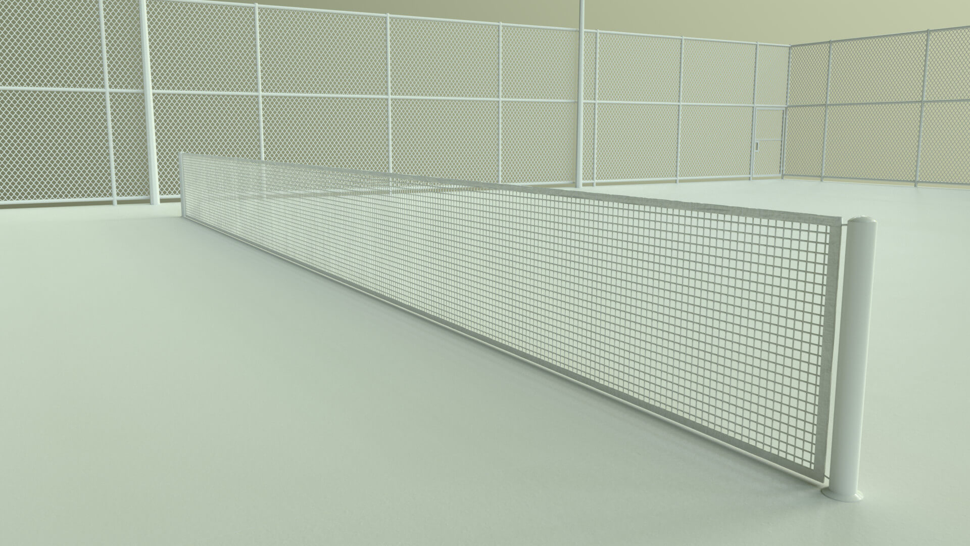 Modular Outdoor Tennis Court - 3D Model by PBR Cool