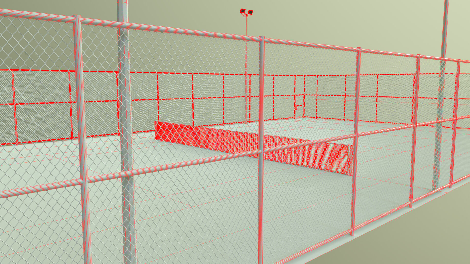 Modular Outdoor Tennis Court - 3D Model by PBR Cool