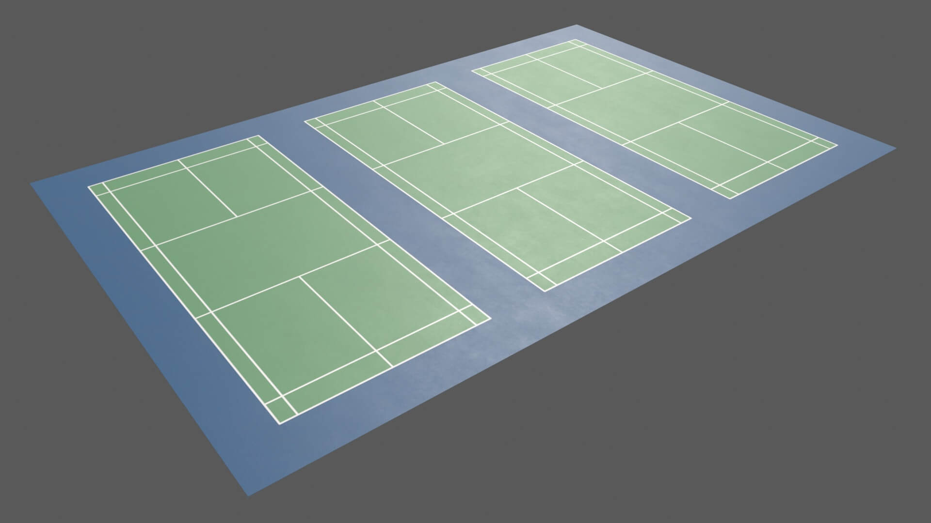 Multi Sports Game Court Floor - 3D Model by PBR Cool