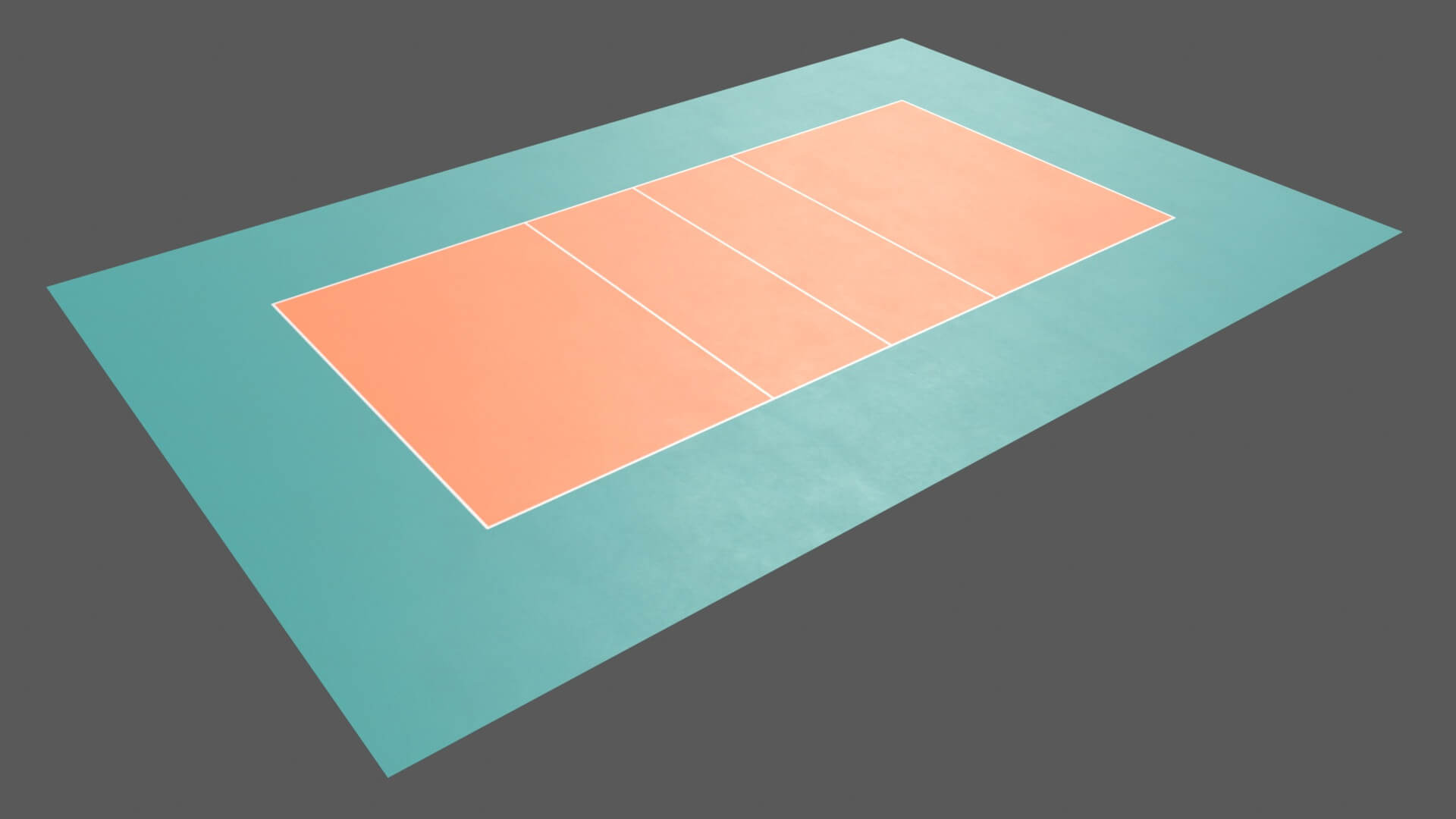 Multi Sports Game Court Floor - 3D Model by PBR Cool