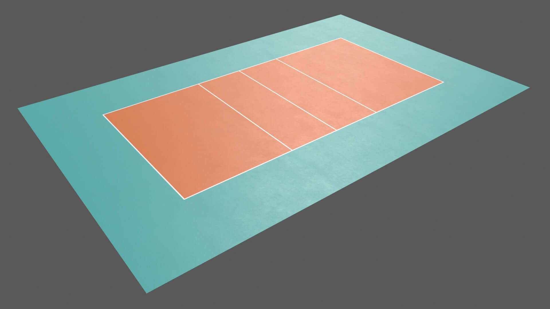 Multi Sports Game Court Floor - 3D Model by PBR Cool