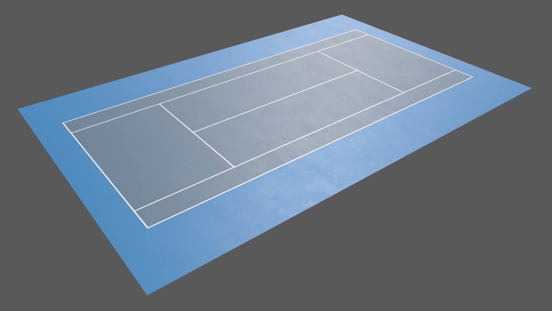 Multi Sports Game Court Floor - 3D Model by PBR Cool
