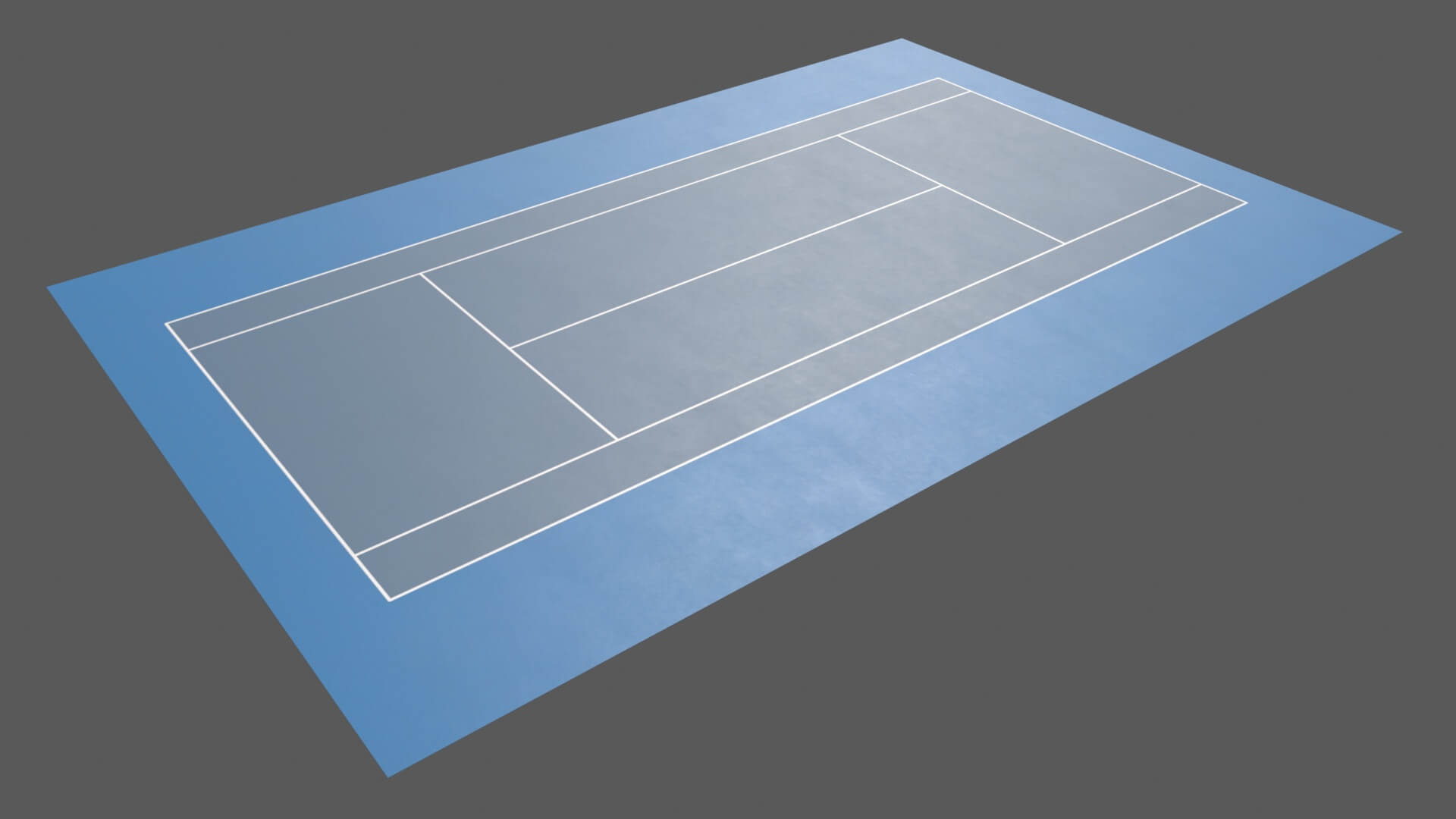 Multi Sports Game Court Floor - 3D Model by PBR Cool