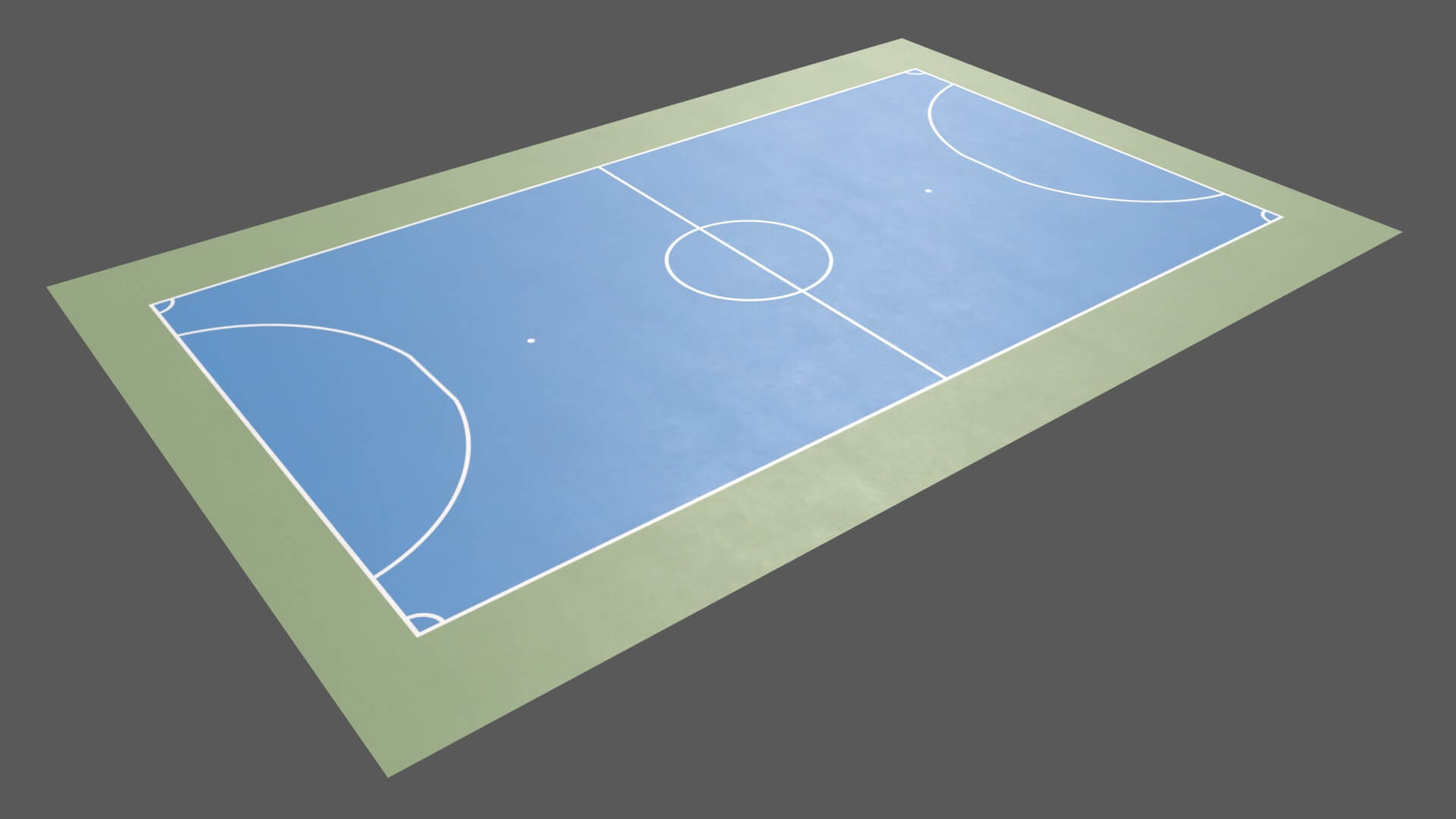 Multi Sports Game Court Floor - 3D Model by PBR Cool