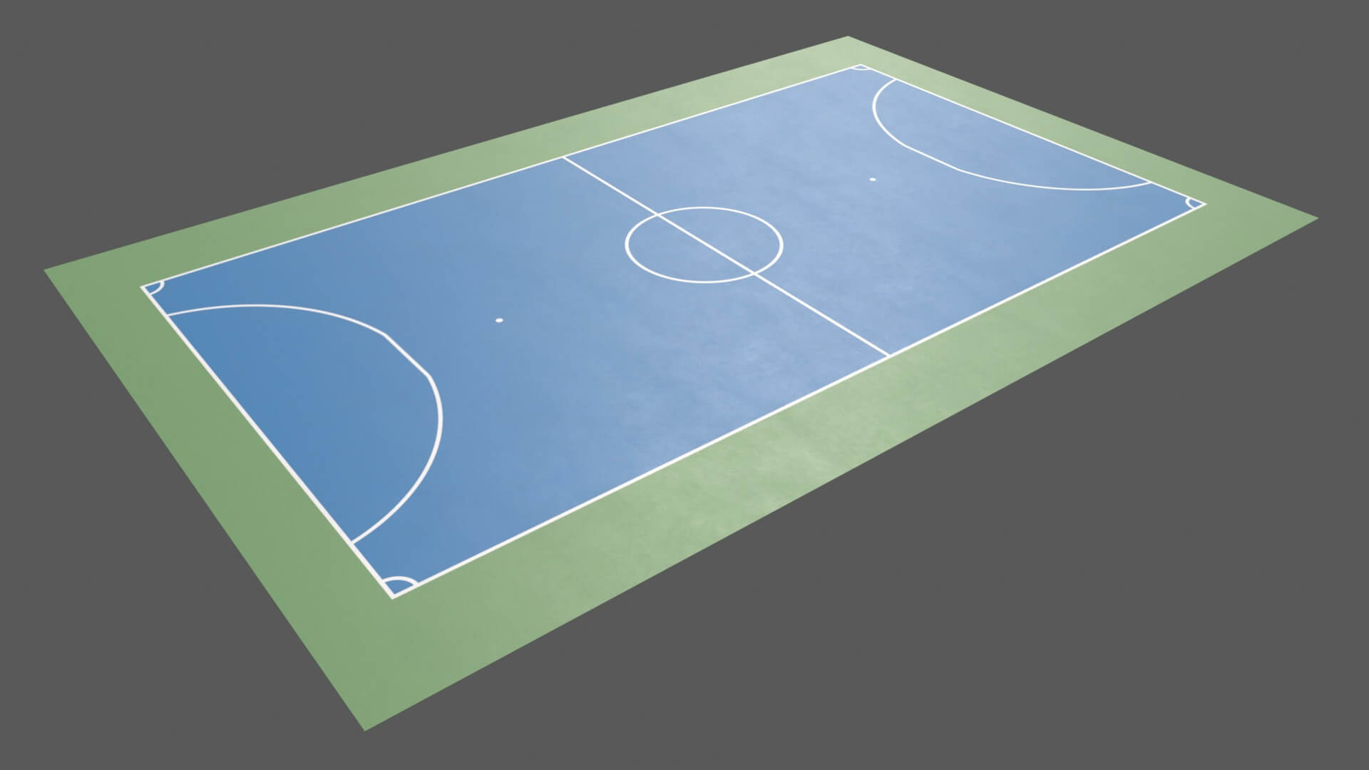 Multi Sports Game Court Floor - 3D Model by PBR Cool