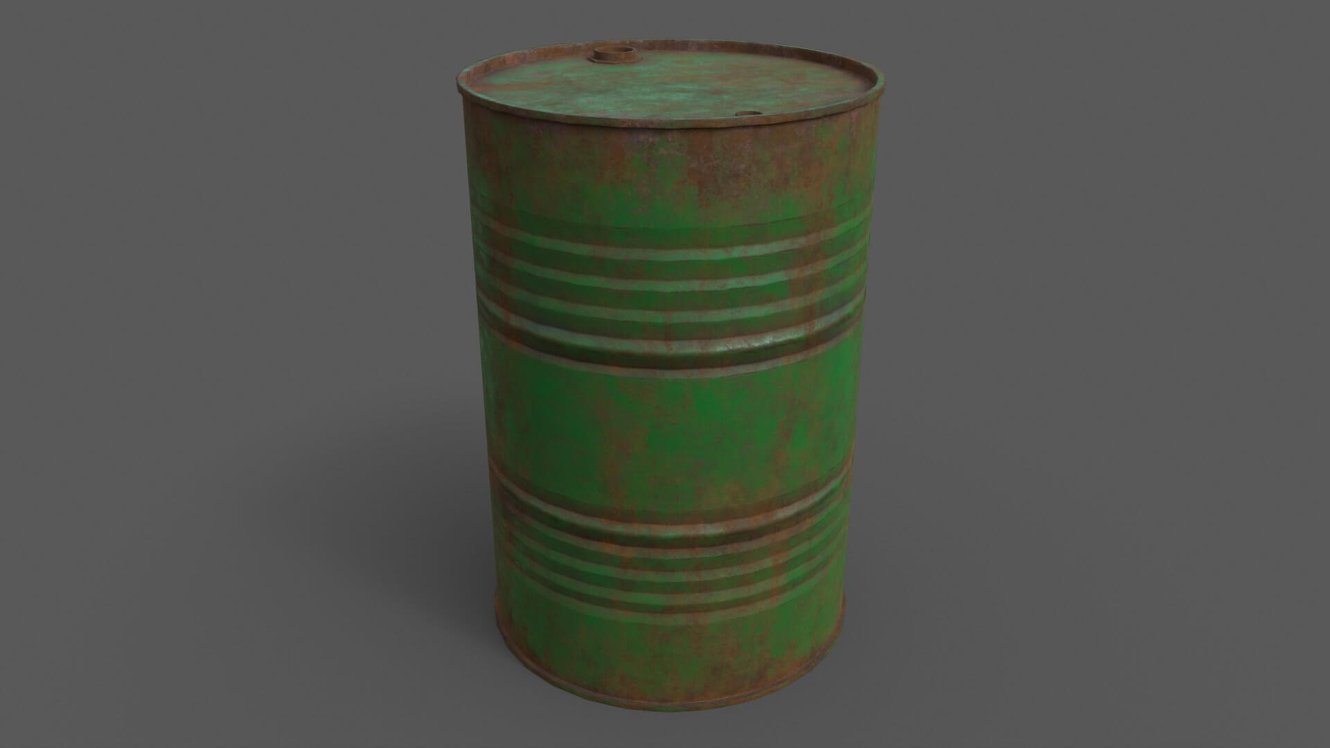 Oil Drum Barrel B - 3D Model by PBR Cool