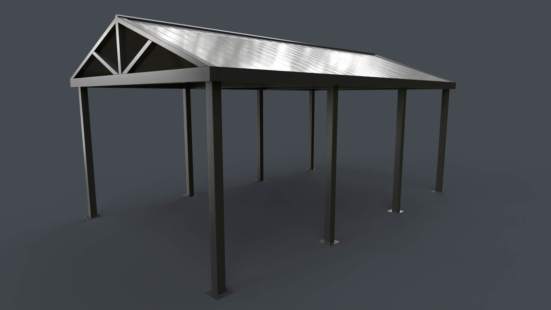 Outdoor Patio Carports Canopy A - 3D Model by PBR Cool