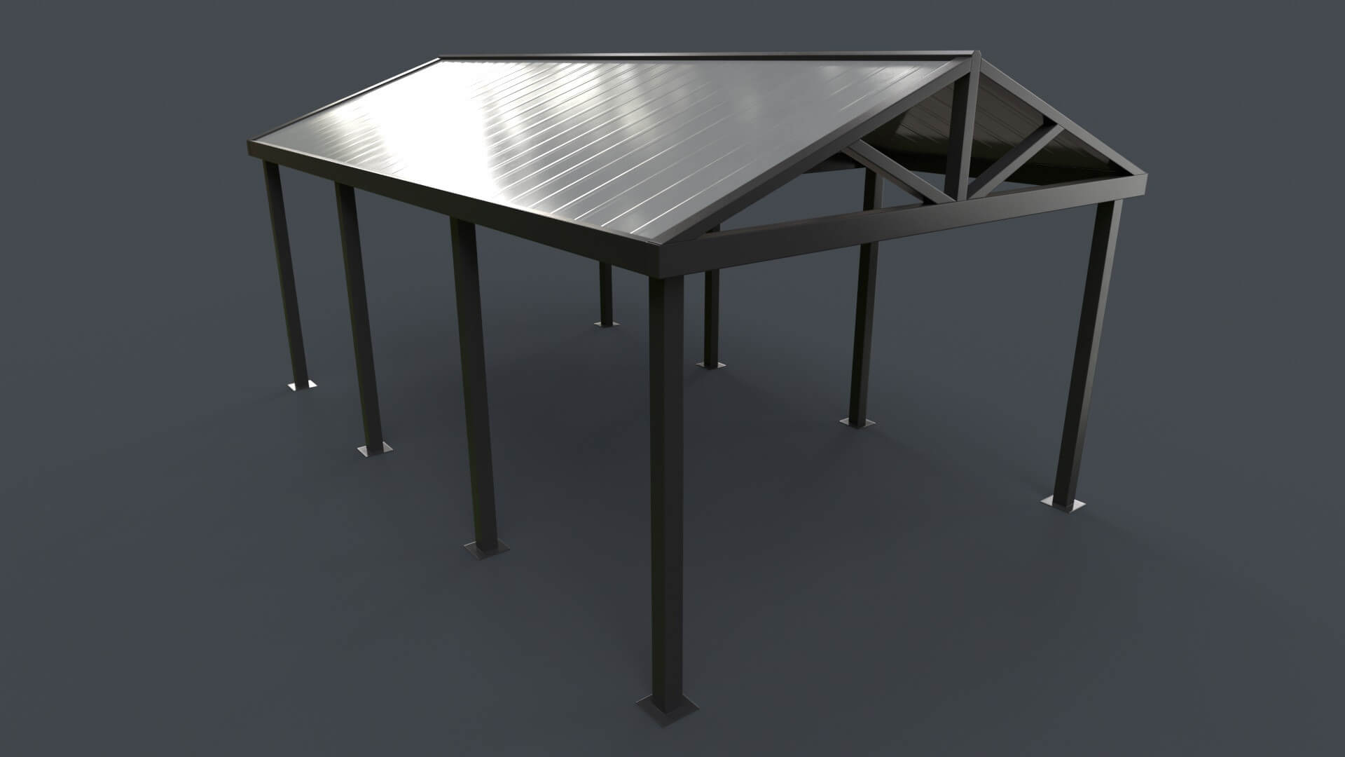 Outdoor Patio Carports Canopy A - 3D Model by PBR Cool