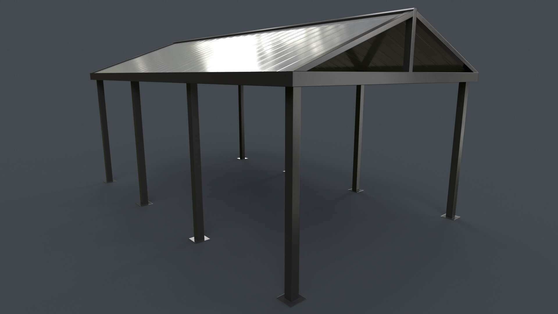 Outdoor Patio Carports Canopy A - 3D Model by PBR Cool