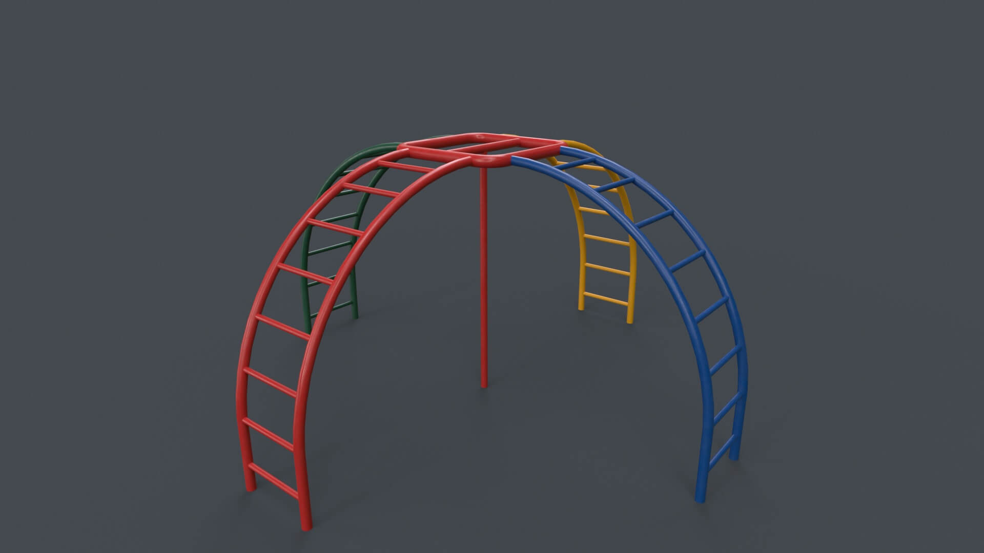 Outdoor Playground Monkey Bars B - 3D Model by PBR Cool