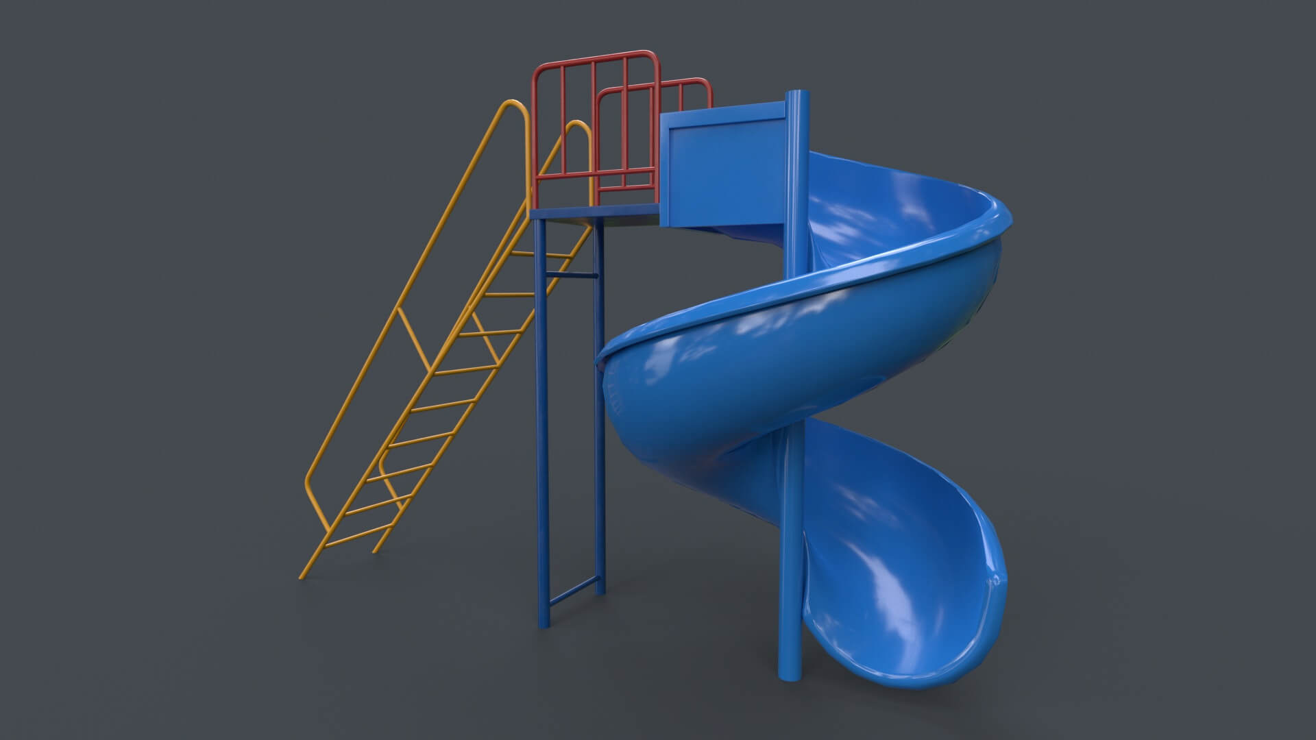 Playground Spiral Slide
