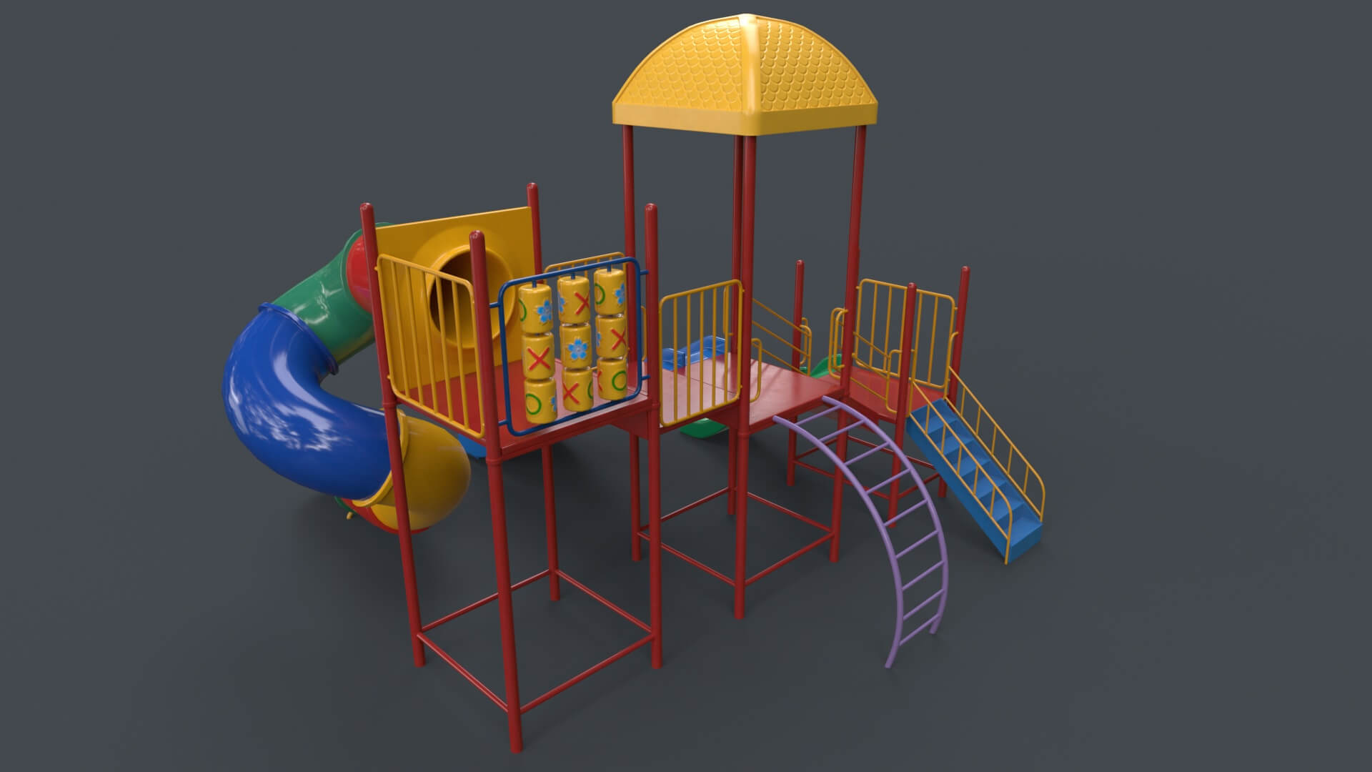 Playground Outdoor Jungle Gym 17 - 3D Model by PBR Cool