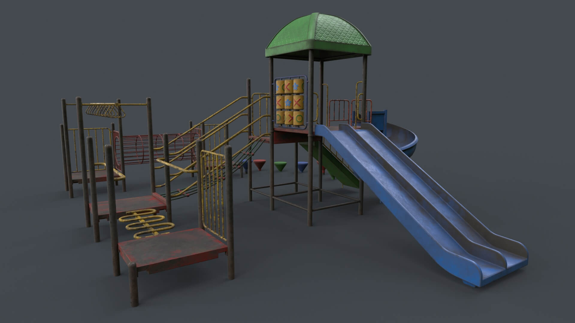 Playground Outdoor Jungle Gym 18 - 3D Model by PBR Cool