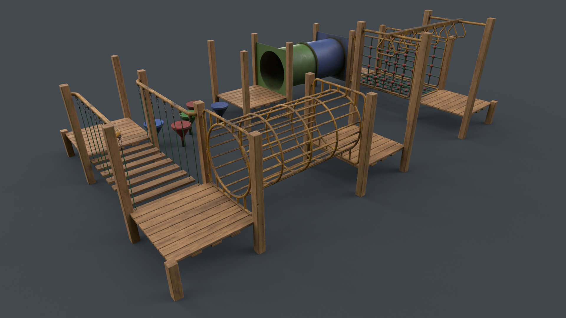 Playground Outdoor Jungle Gym 20 - 3D Model by PBR Cool