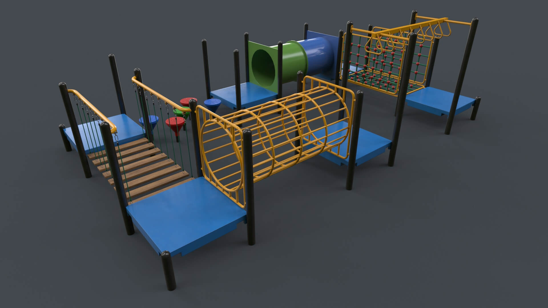 Playground Outdoor Jungle Gym 20 - 3D Model by PBR Cool