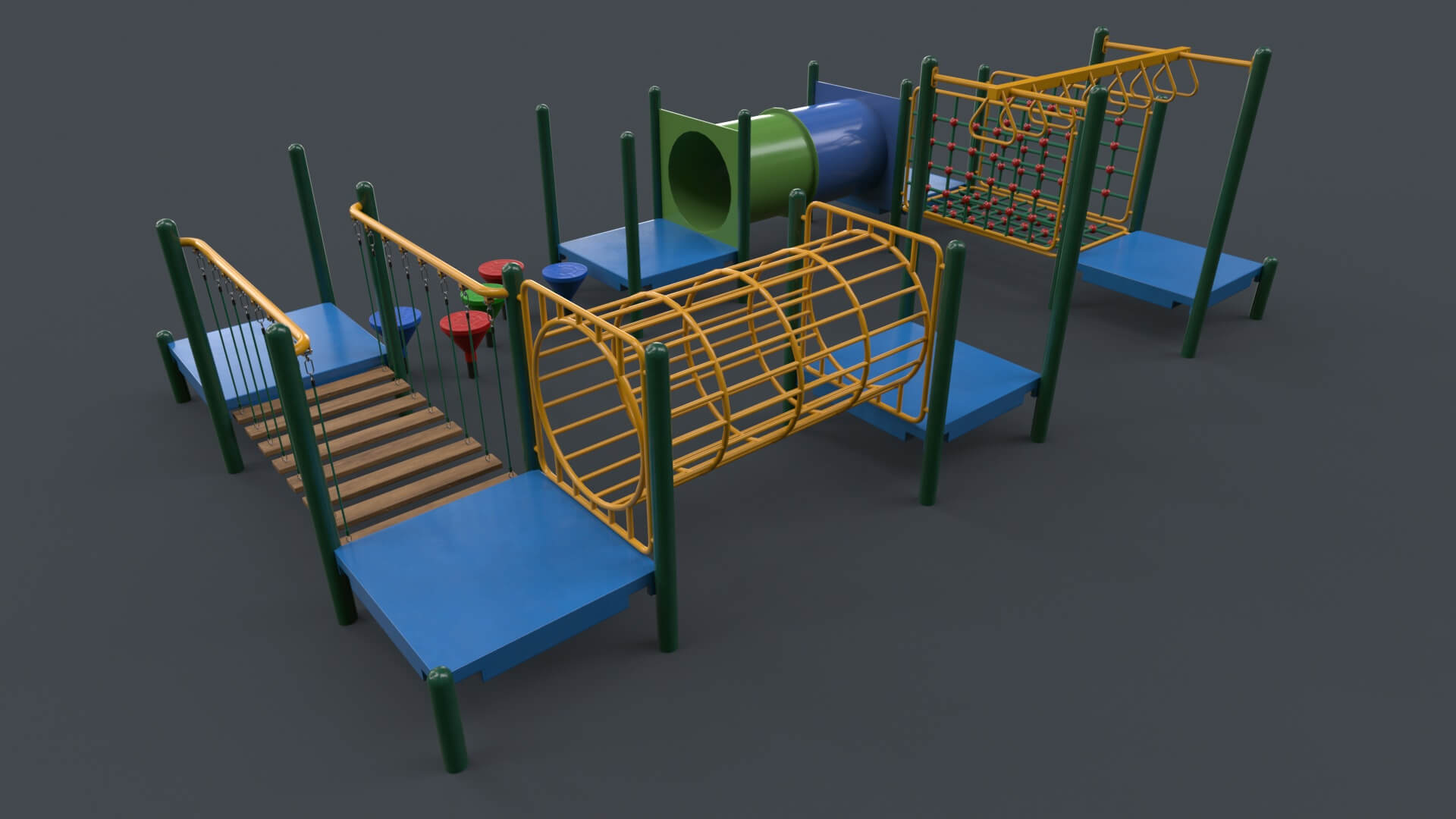 Playground Outdoor Jungle Gym 20 - 3D Model by PBR Cool
