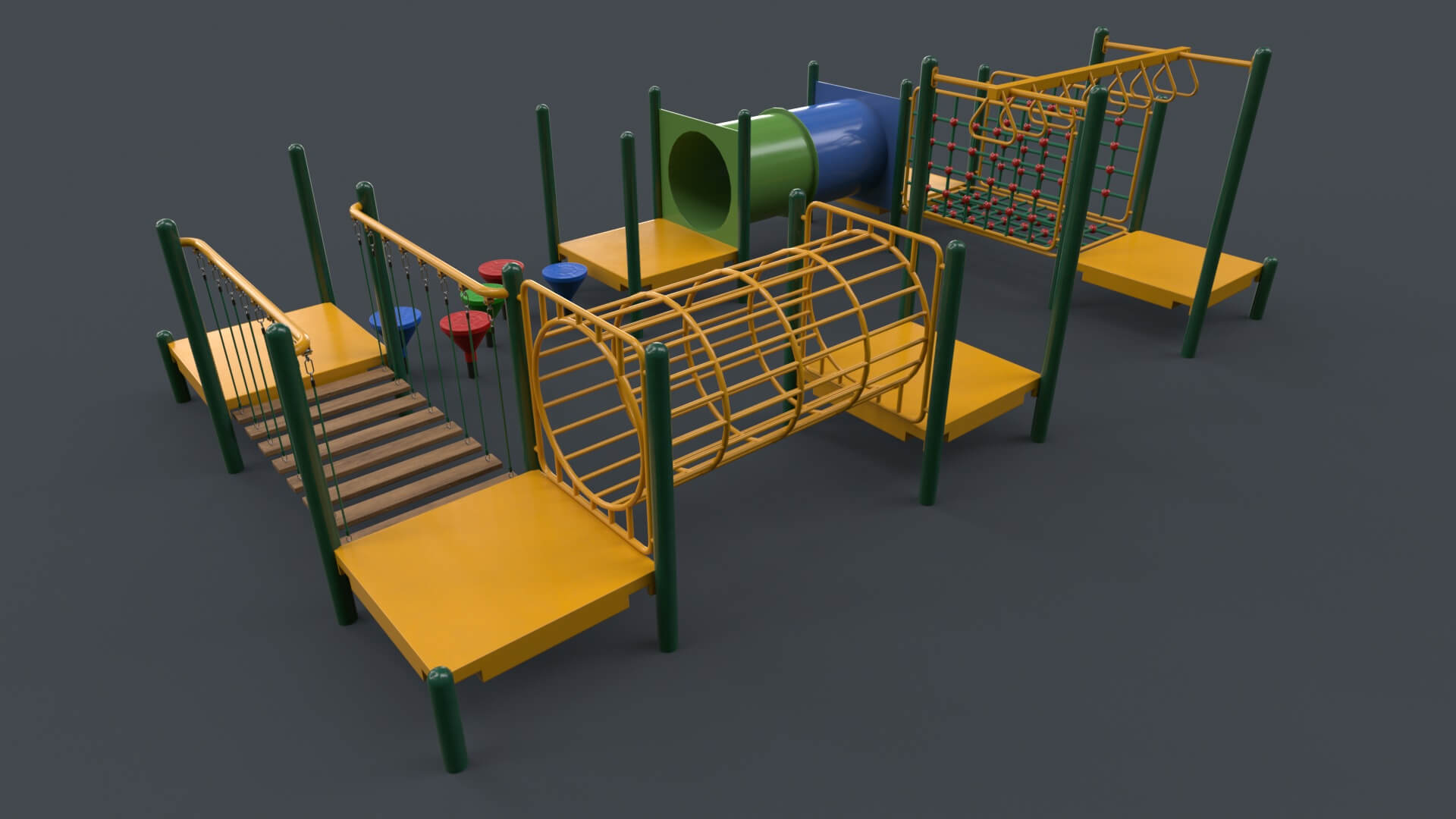 Playground Outdoor Jungle Gym 20 - 3D Model by PBR Cool