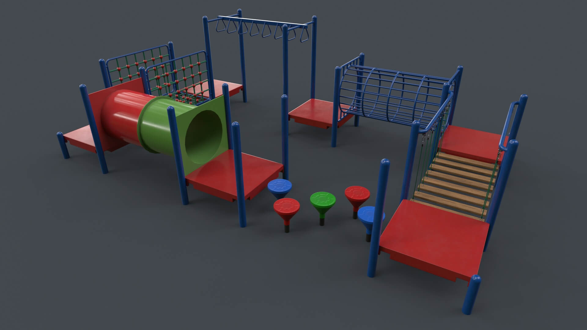 Playground Outdoor Jungle Gym 20 - 3D Model by PBR Cool