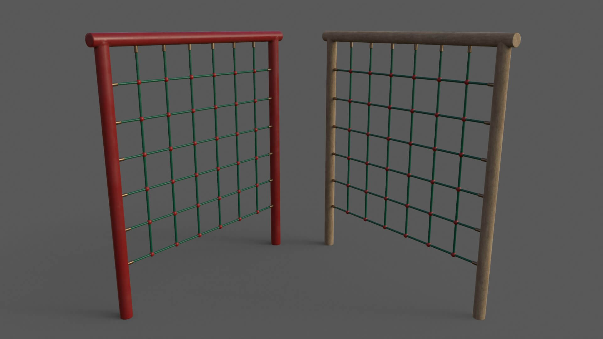 Rope Wall Bars - 3D Model by PBR Cool