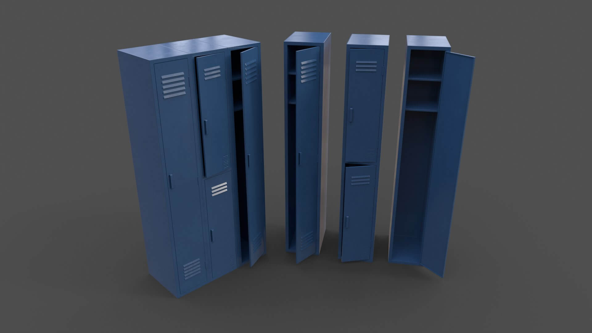 School Gym Locker 1-10 - Mega Pack by PBR Cool