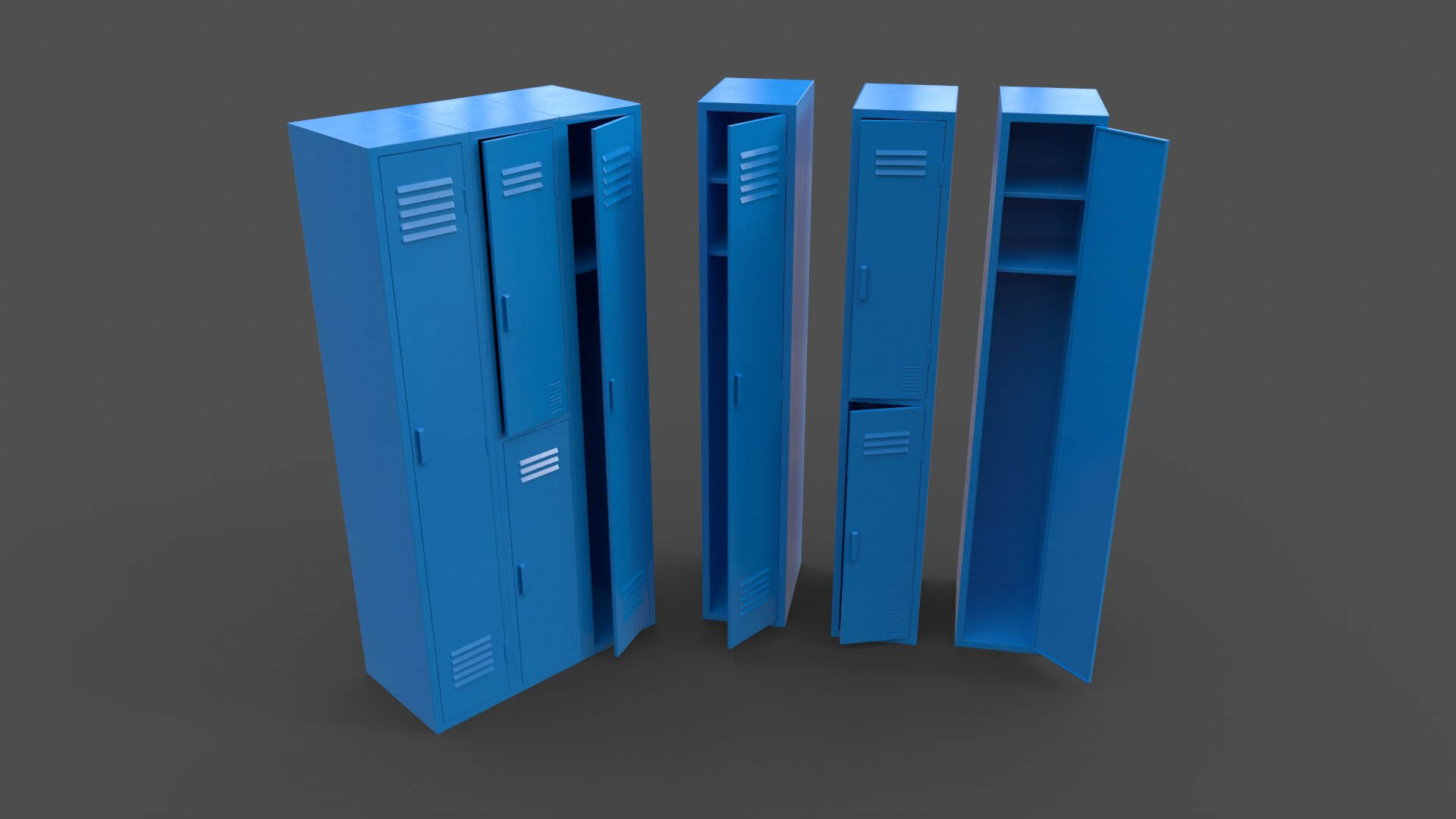 School Gym Locker 1-10 - Mega Pack by PBR Cool