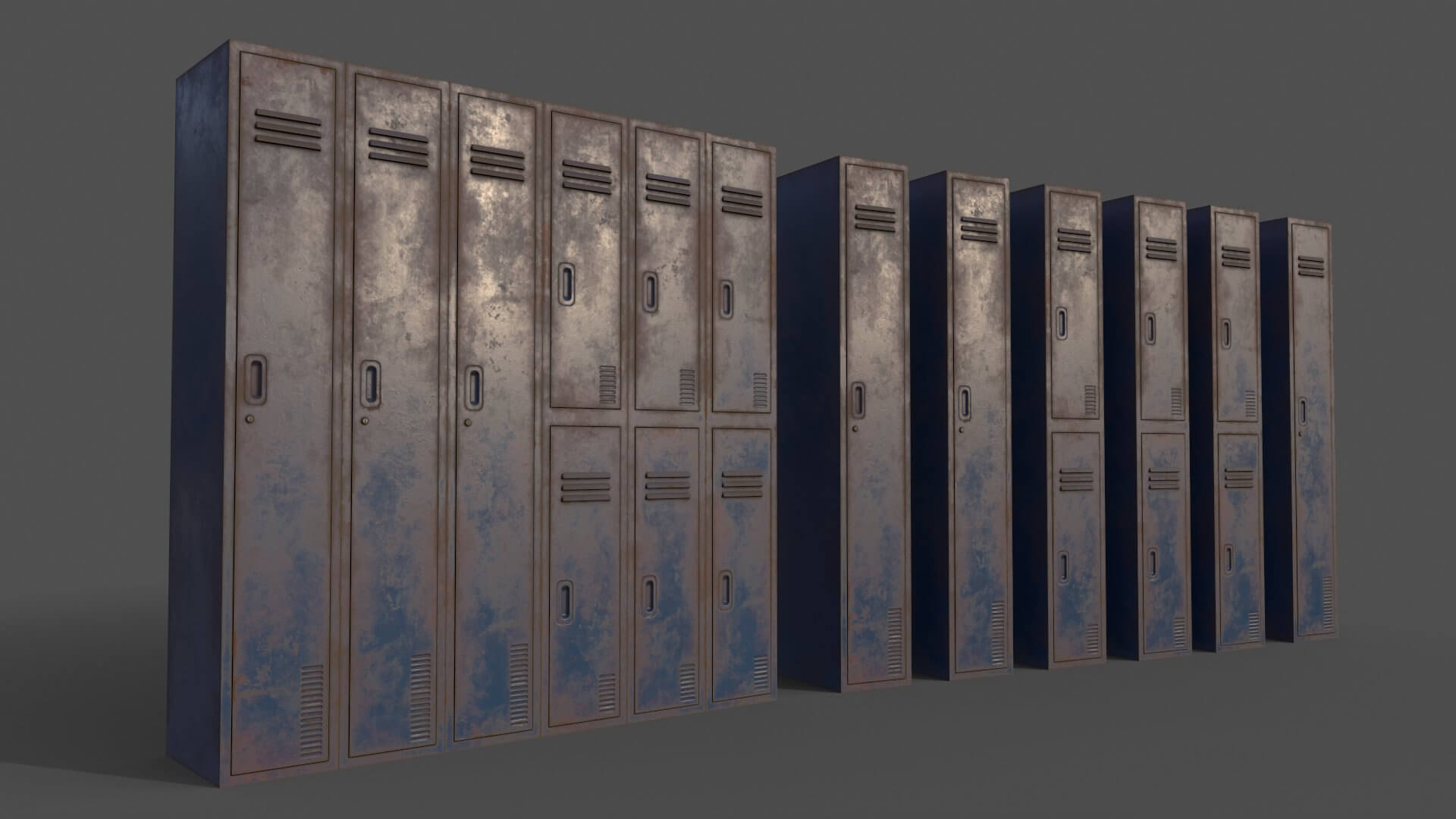 School Gym Locker 1-10 - Mega Pack by PBR Cool