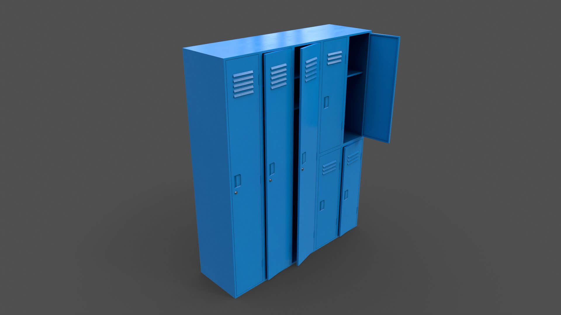 School Gym Locker 1-10 - Mega Pack by PBR Cool