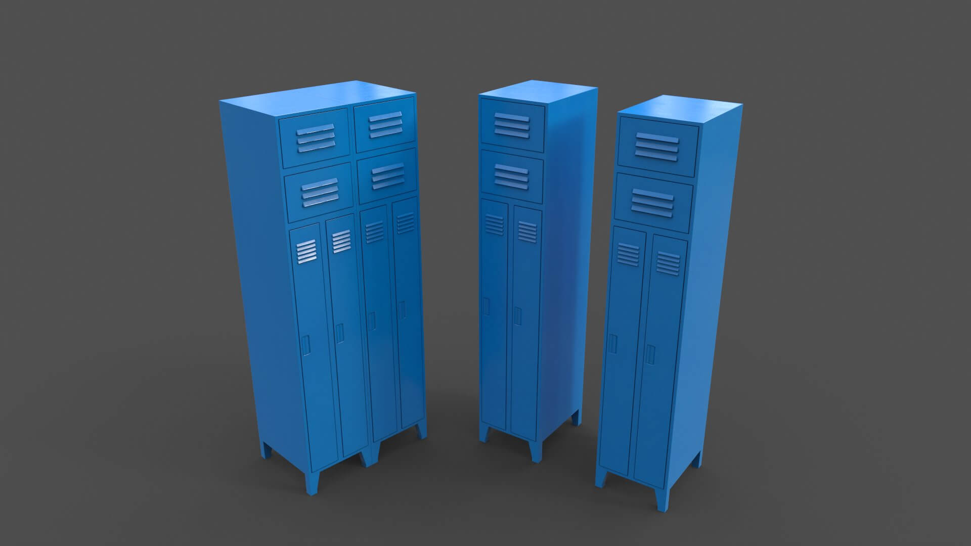 School Gym Locker 1-10 - Mega Pack by PBR Cool