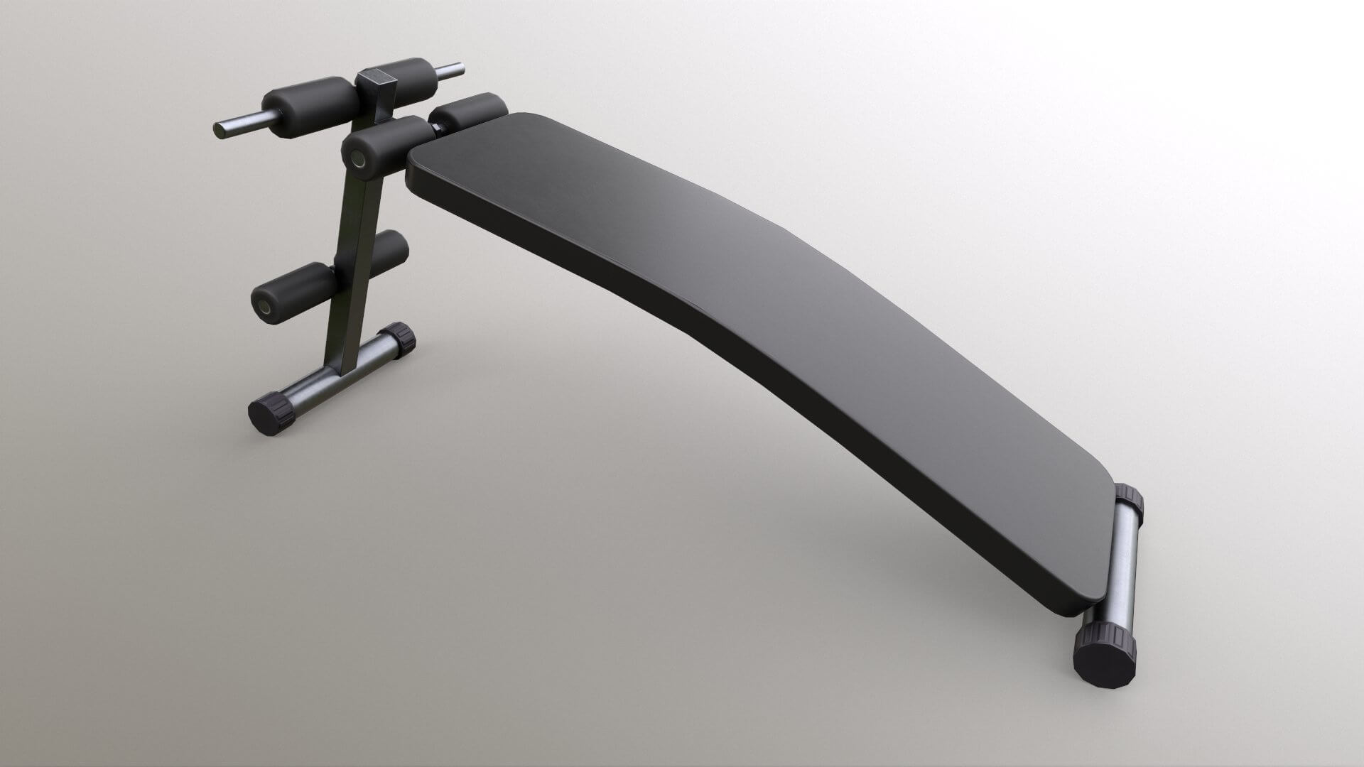 Sit Up Exercise Bench Press - 3D Model by PBR Cool