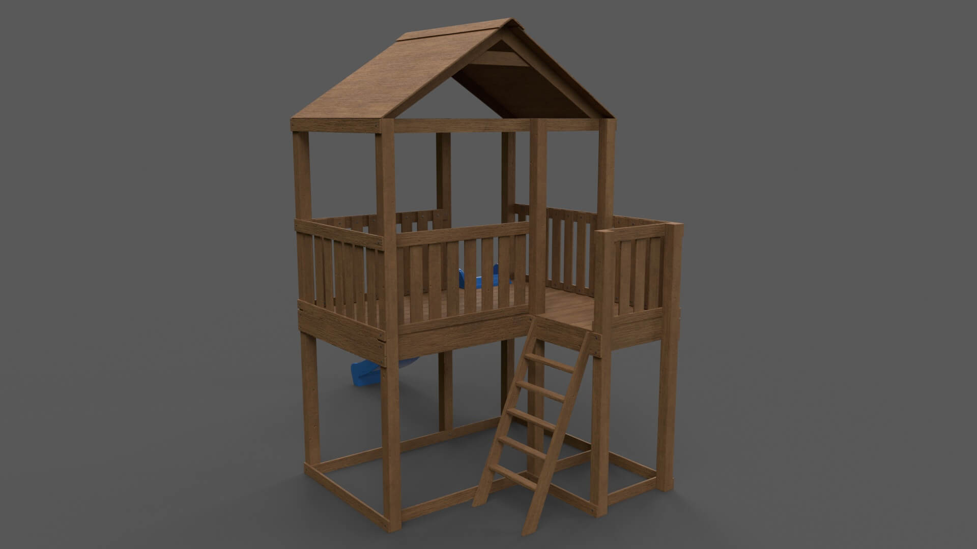 Small Backyard Playground Fort A - 3D Model by PBR Cool