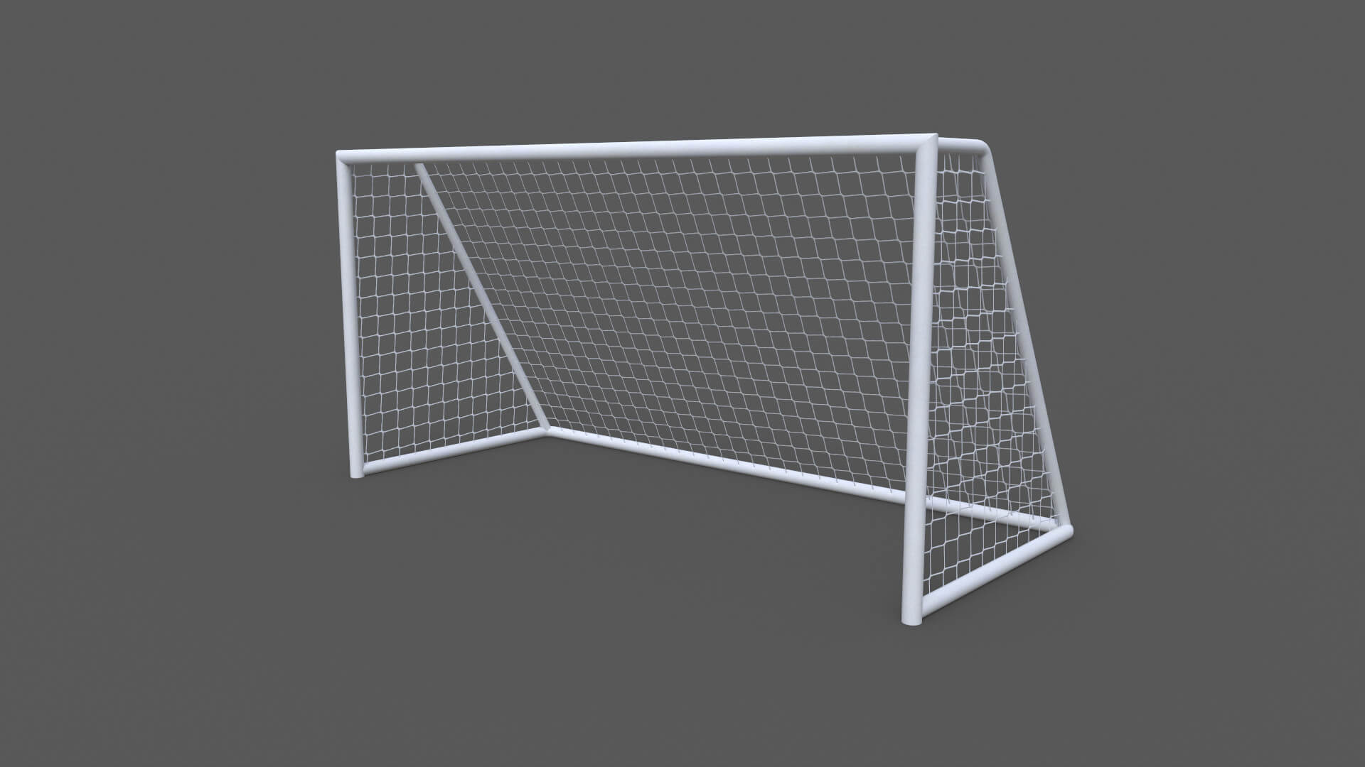 Soccer Football Goal Post A-J 3D Model by PBR Cool