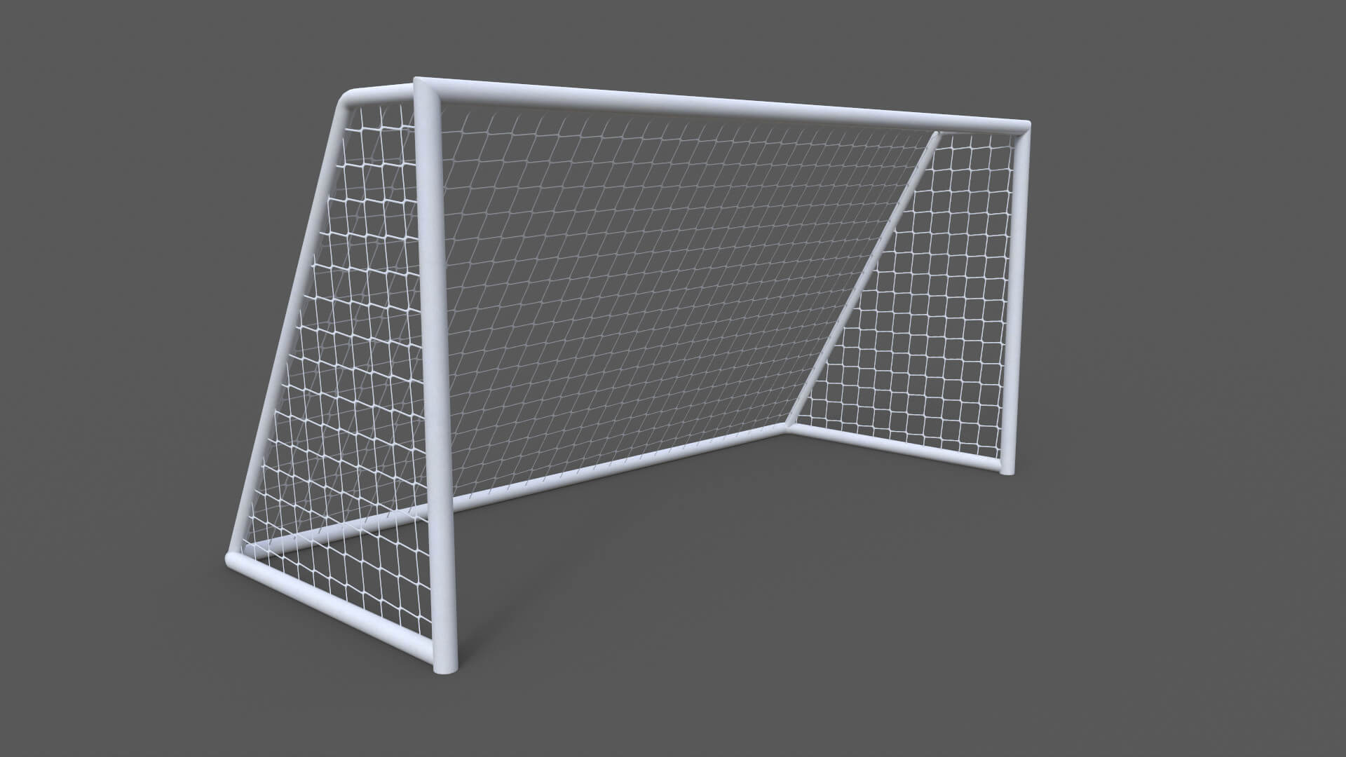 Soccer Football Goal Post A-J 3D Model by PBR Cool