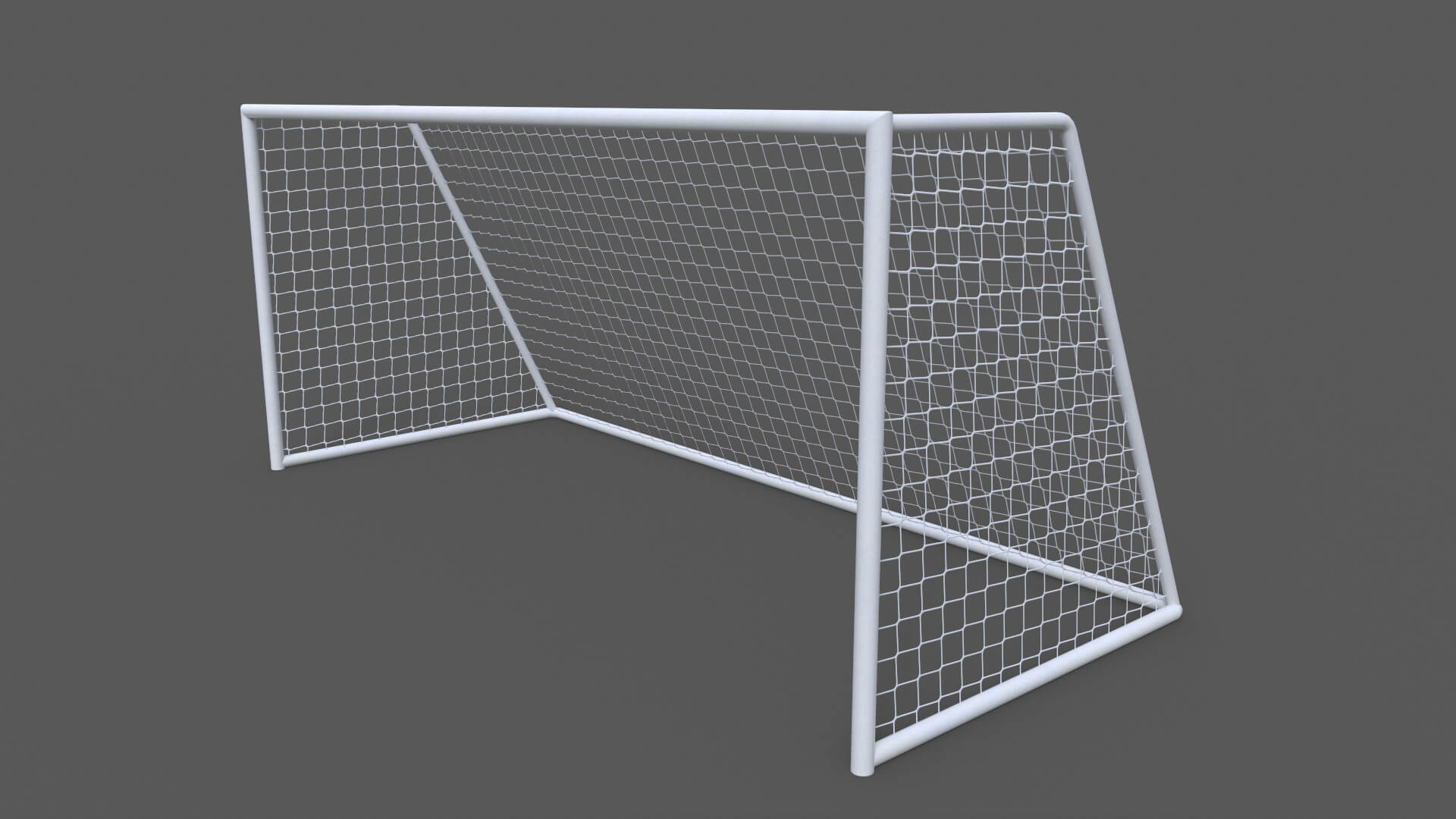 Soccer Football Goal Post A-J 3D Model by PBR Cool