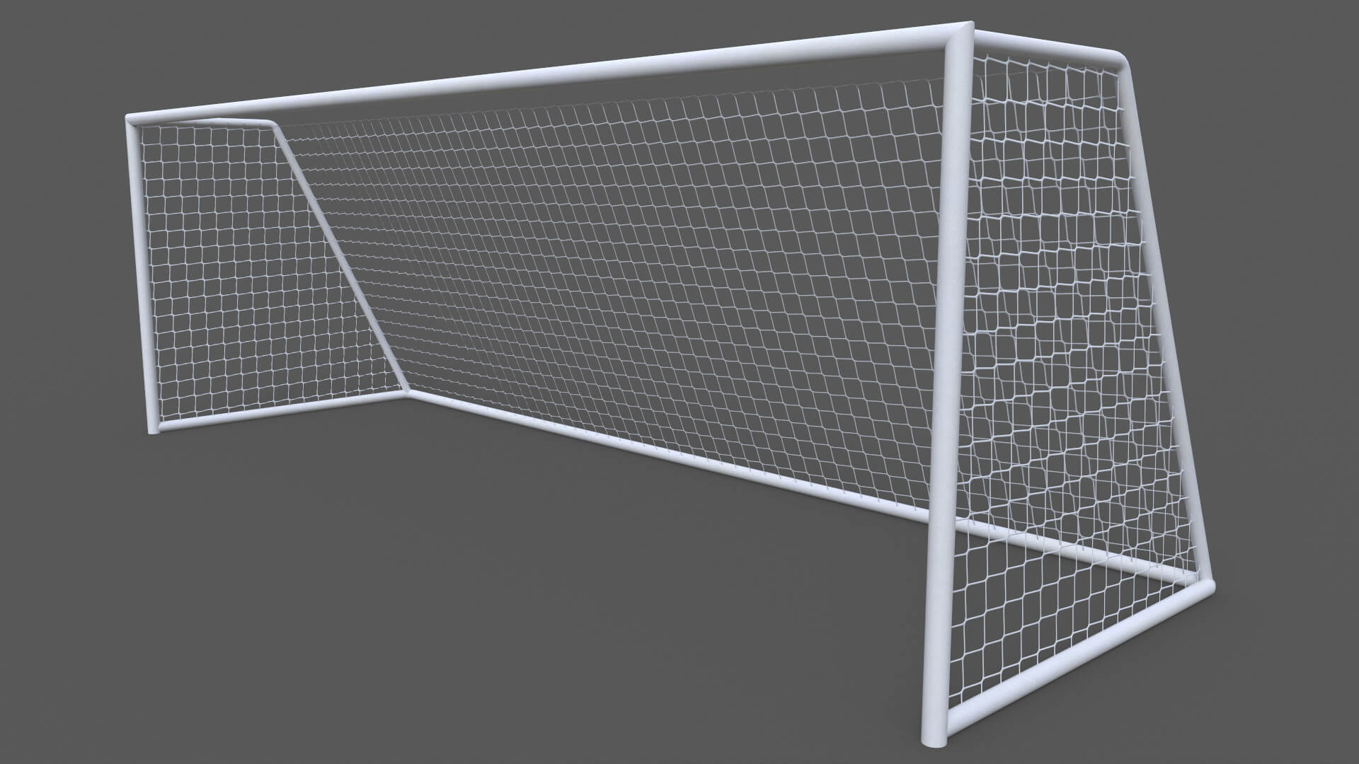 Soccer Football Goal Post A-J 3D Model by PBR Cool