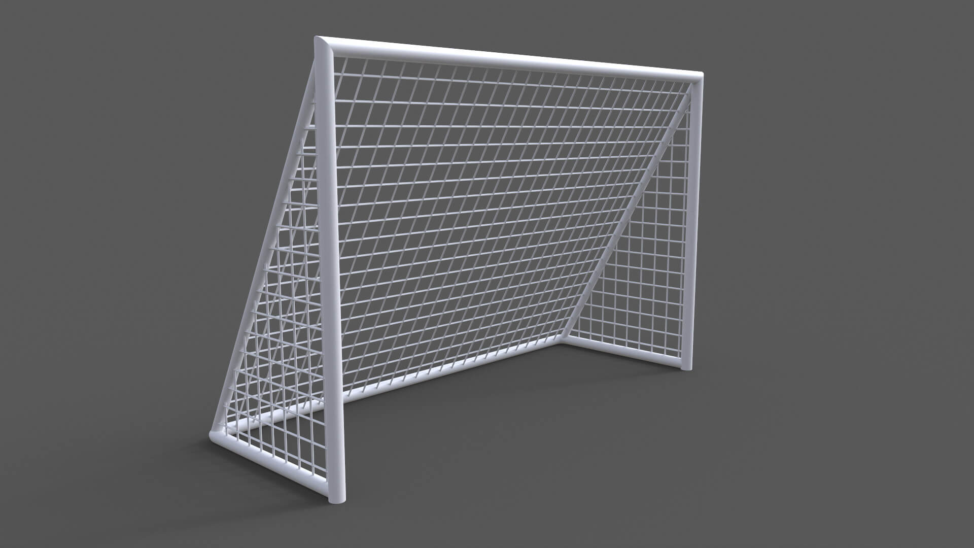 Soccer Football Goal Post A-J 3D Model by PBR Cool