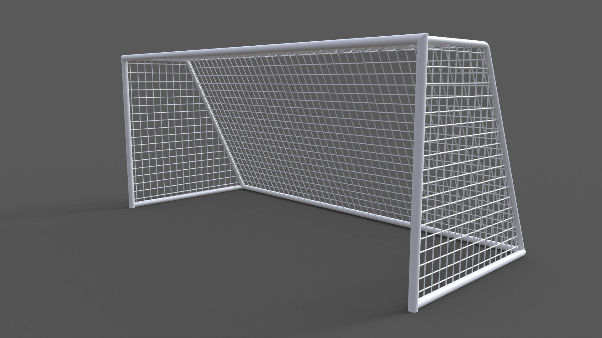Soccer Football Goal Post A-J 3D Model by PBR Cool