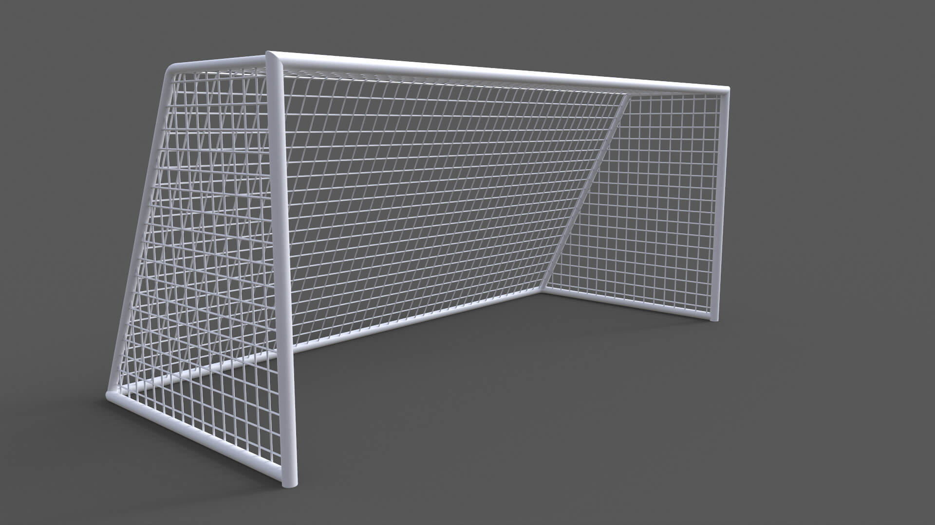 Soccer Football Goal Post A-J 3D Model by PBR Cool