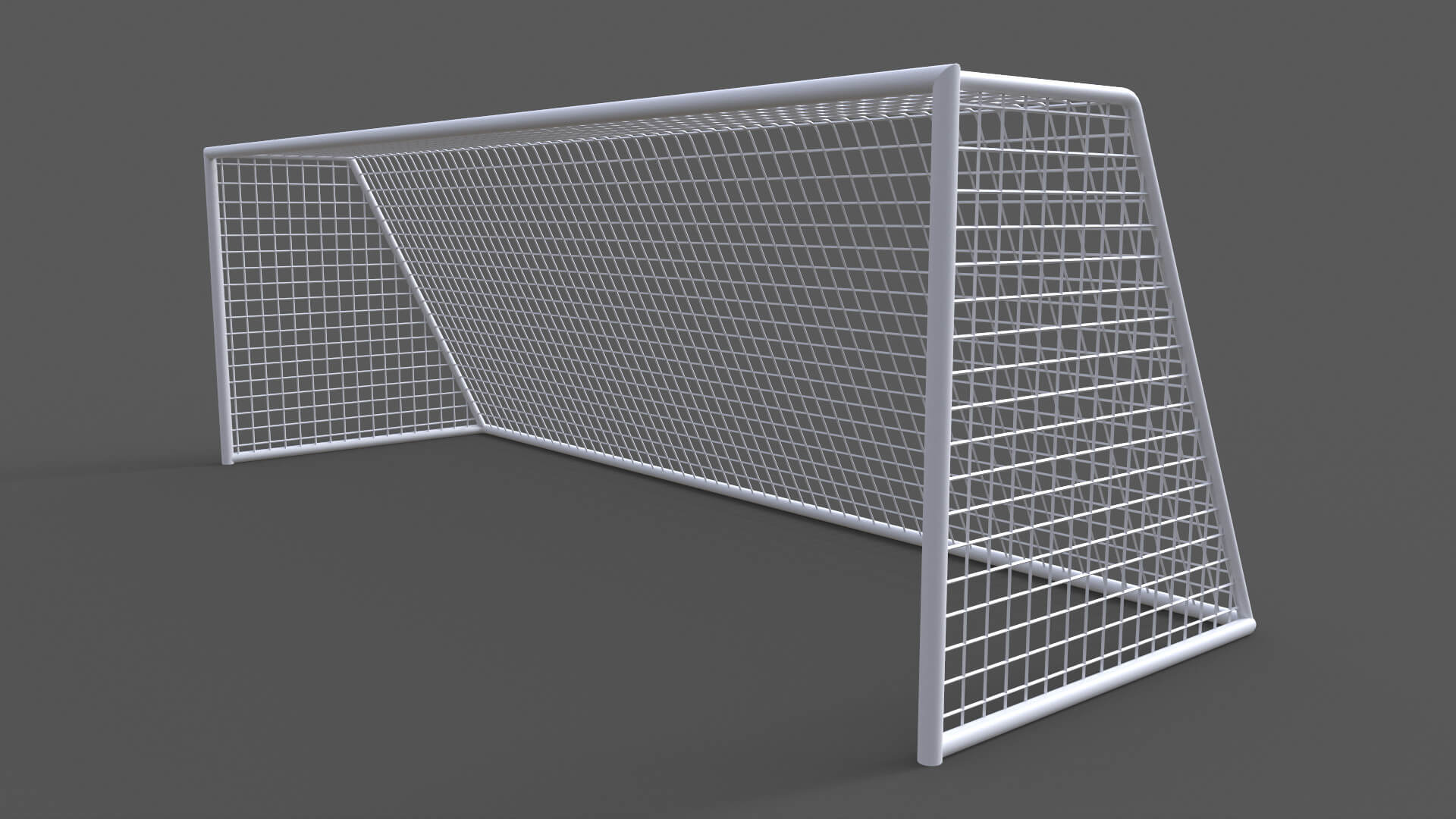 Soccer Football Goal Post A-J 3D Model by PBR Cool